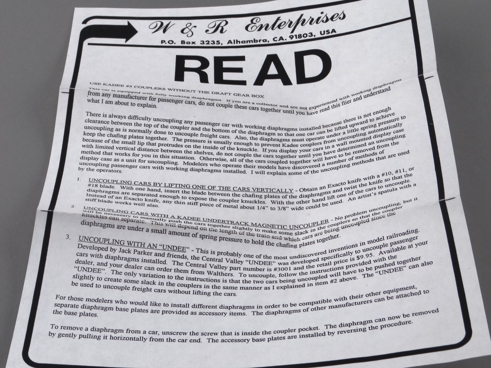 HO Brass W&R Enterprises NP Coach Car #1256 w/ Interior & Lights ...