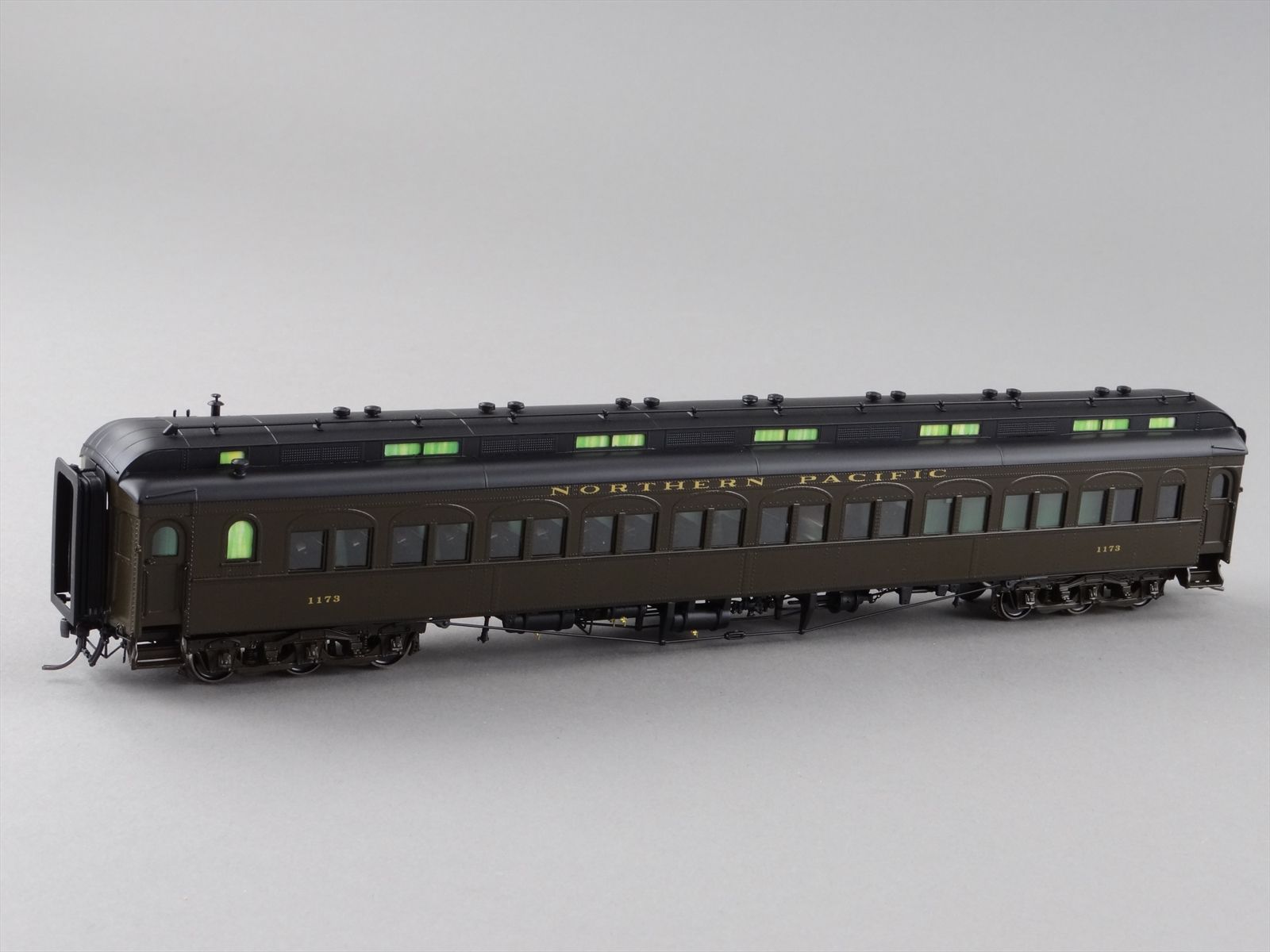 HO Brass W&R Enterprises NP Dormitory Smoker Car #1173 w/ Interior ...