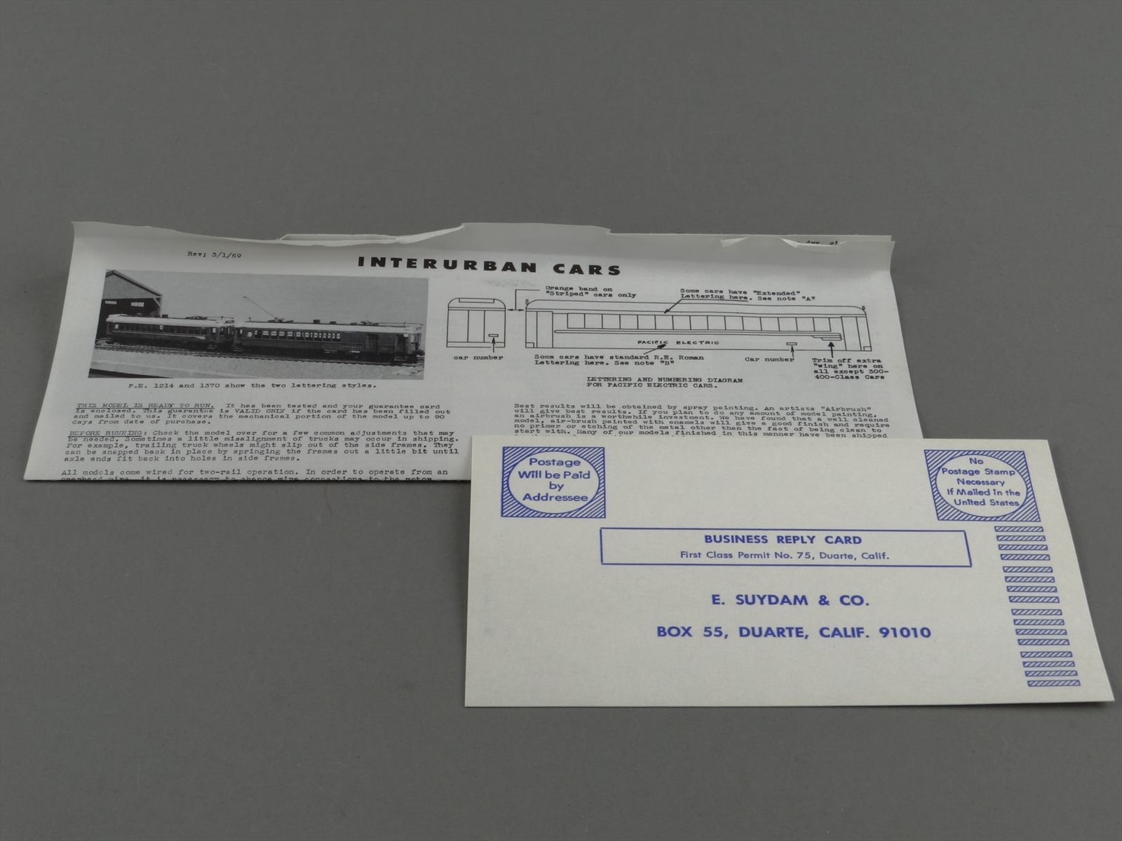 HO Brass Model Train - E. Suydam & Co. 350 - 75' Brill Gas Electric ...