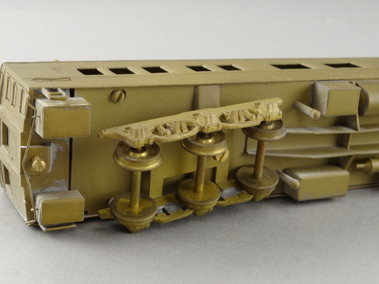 HO Brass Model Train - Hallmark Models Hallko MKT Business Observation Car