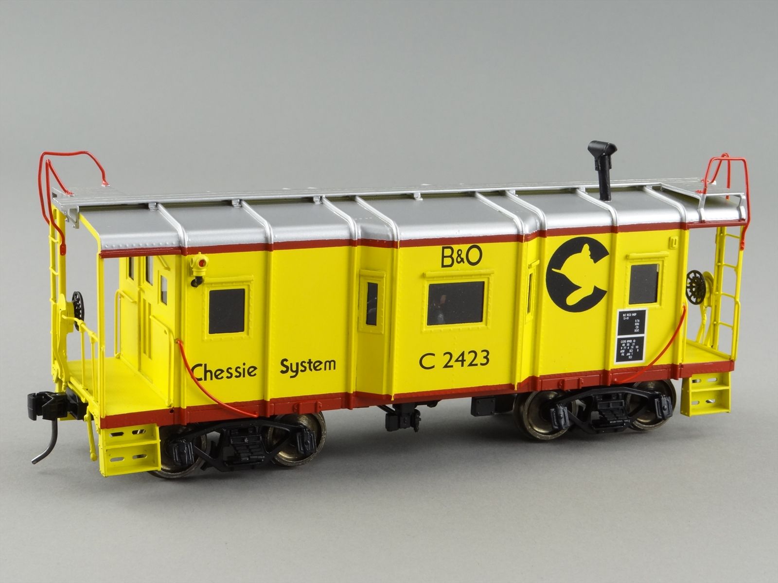 O 2-Rail Brass Model Train - Sunset 3rd Rail B&O Wagon Top Caboose ...