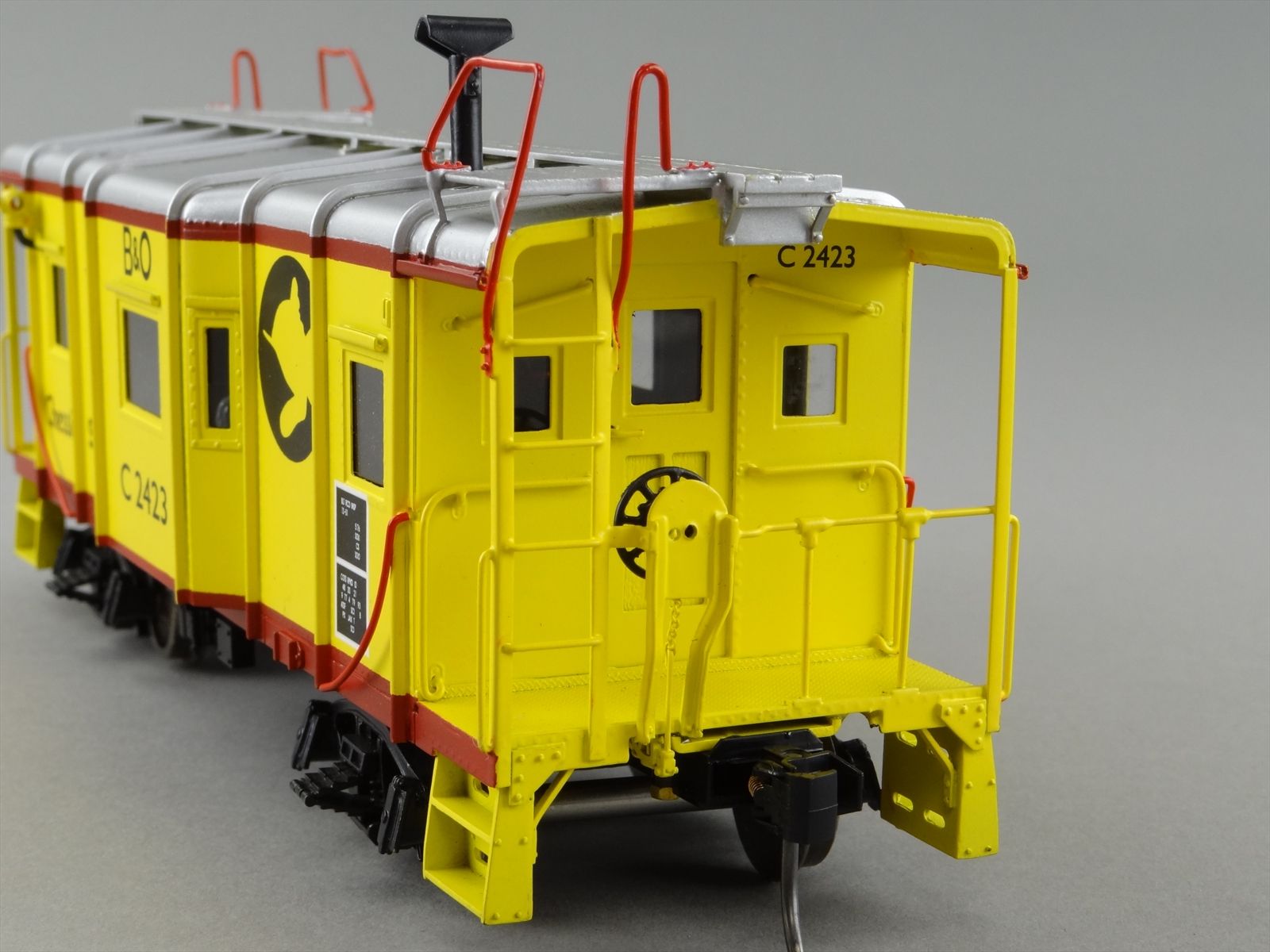 O 2-Rail Brass Model Train - Sunset 3rd Rail B&O Wagon Top Caboose ...