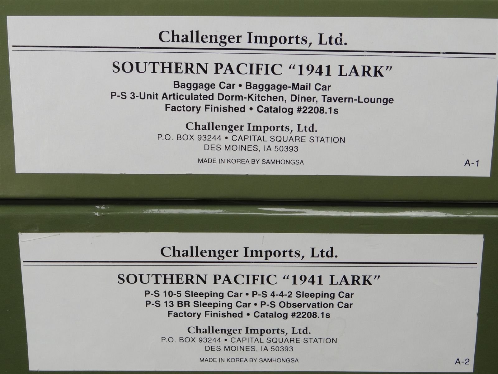 HO Brass Model Train - CIL 2208.1s Challenger SP Southern Pacific 1941 ...