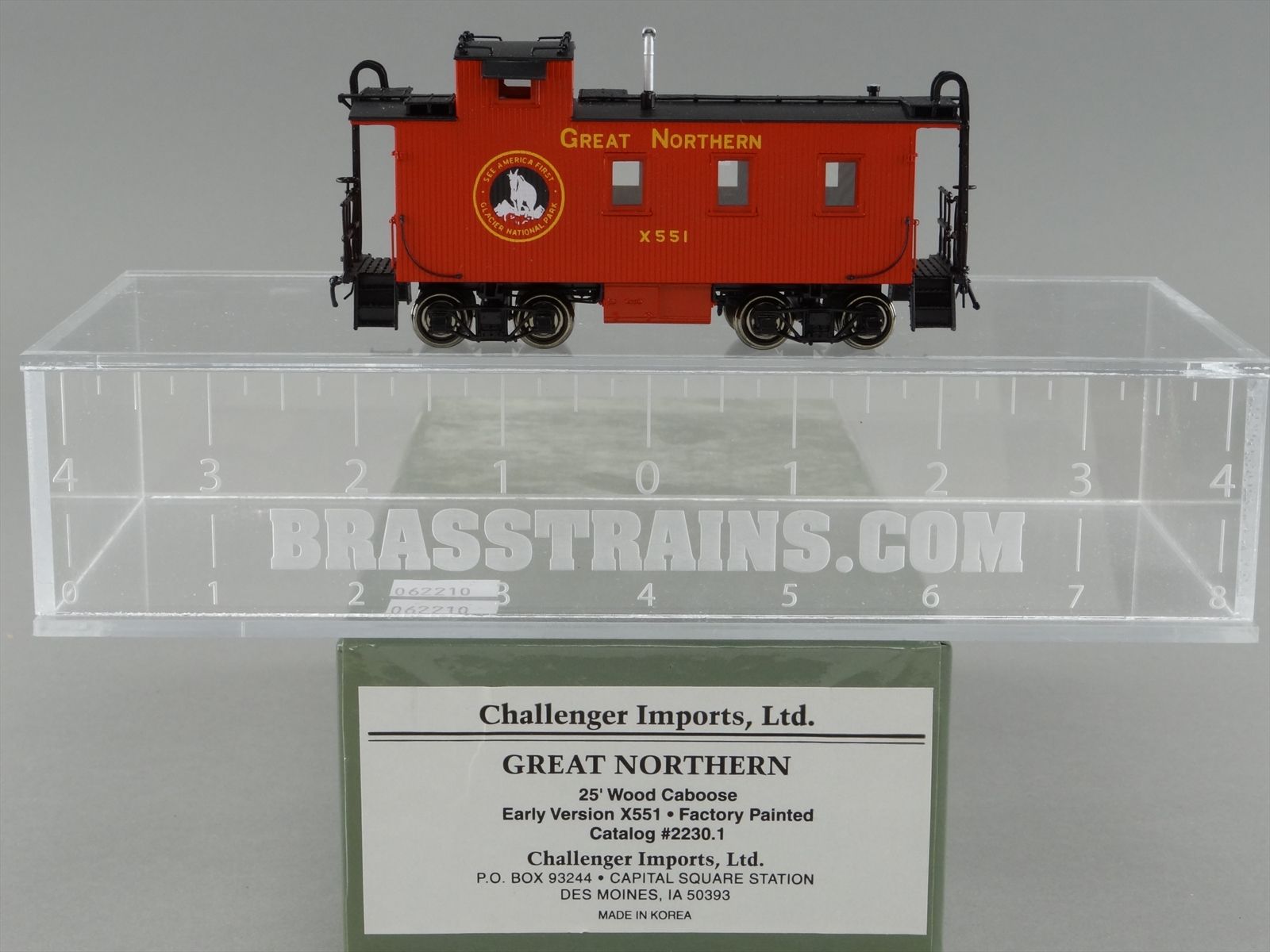 HO Brass Model Train - CIL 2230.1 Challenger GN Great Northern 25' Wood ...