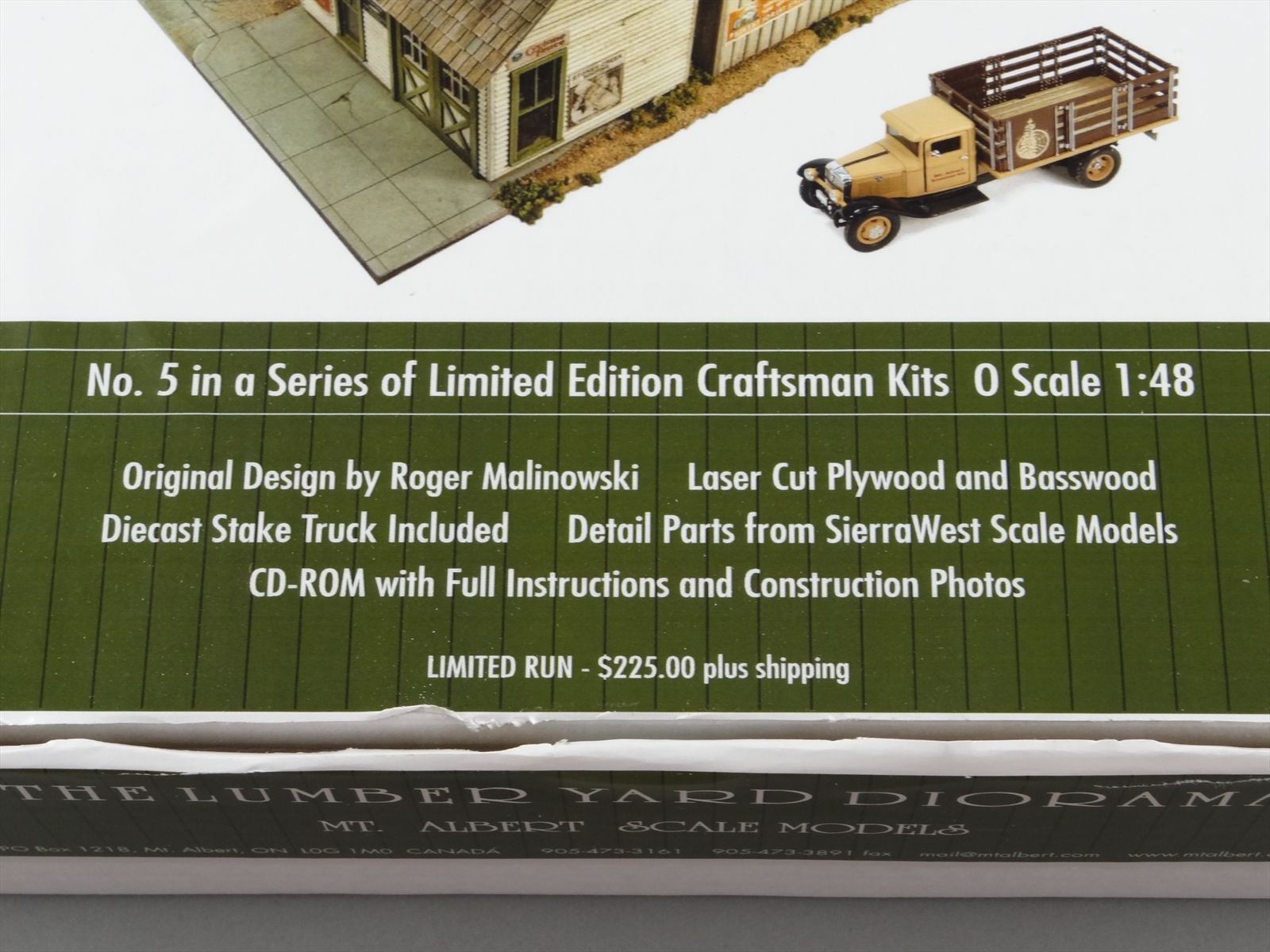 1:48 O / On3 Mt. Albert Scale Models Craftsman Kit #5 - The Lumber Yard ...