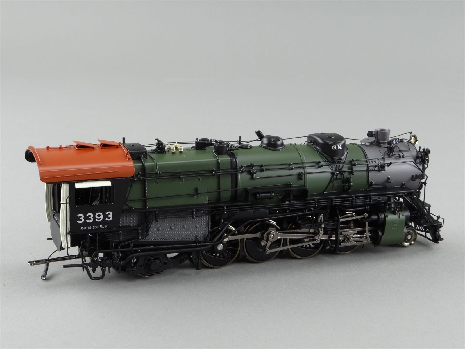 HO Brass GPM Glacier Park Models GN Great Northern O-8 2-8-2 #3393 ...