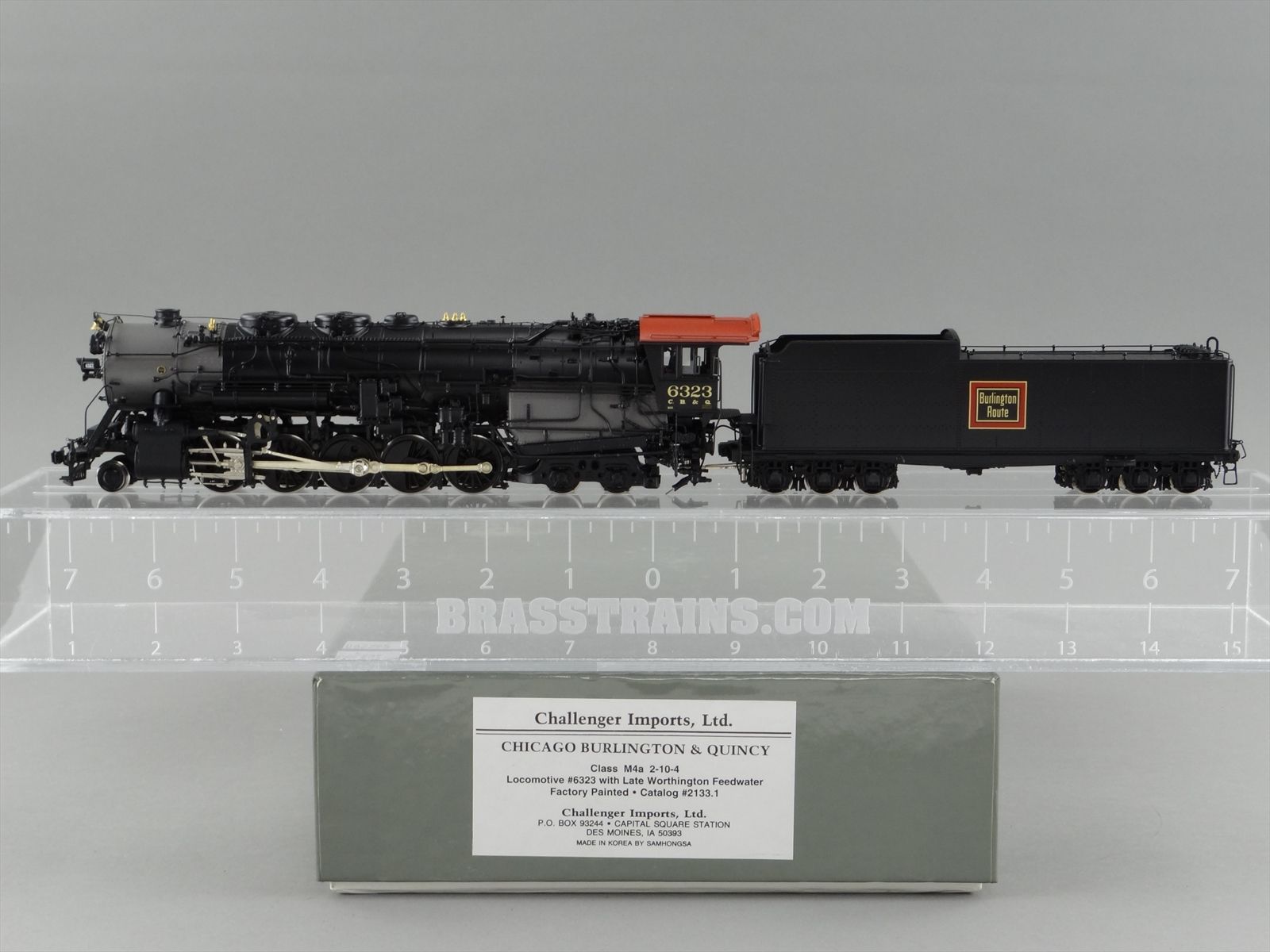 HO Brass Model Train - CIL 2133.1 Challenger CB&Q Burlington M4a 2-10-4 ...