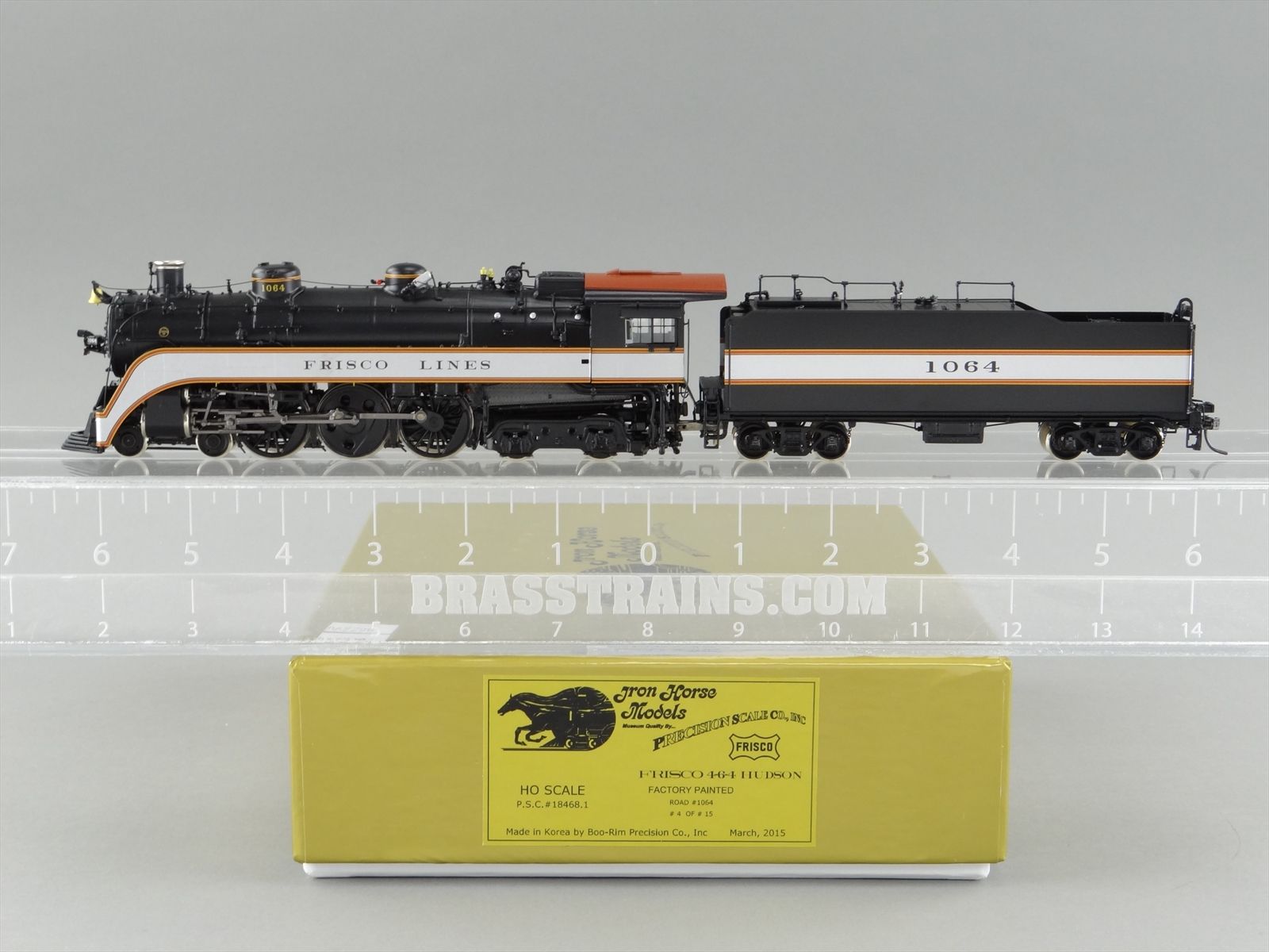 HO Brass Model Train - PSC Frisco Hudson 4-6-4 as modified w/ Scullin ...