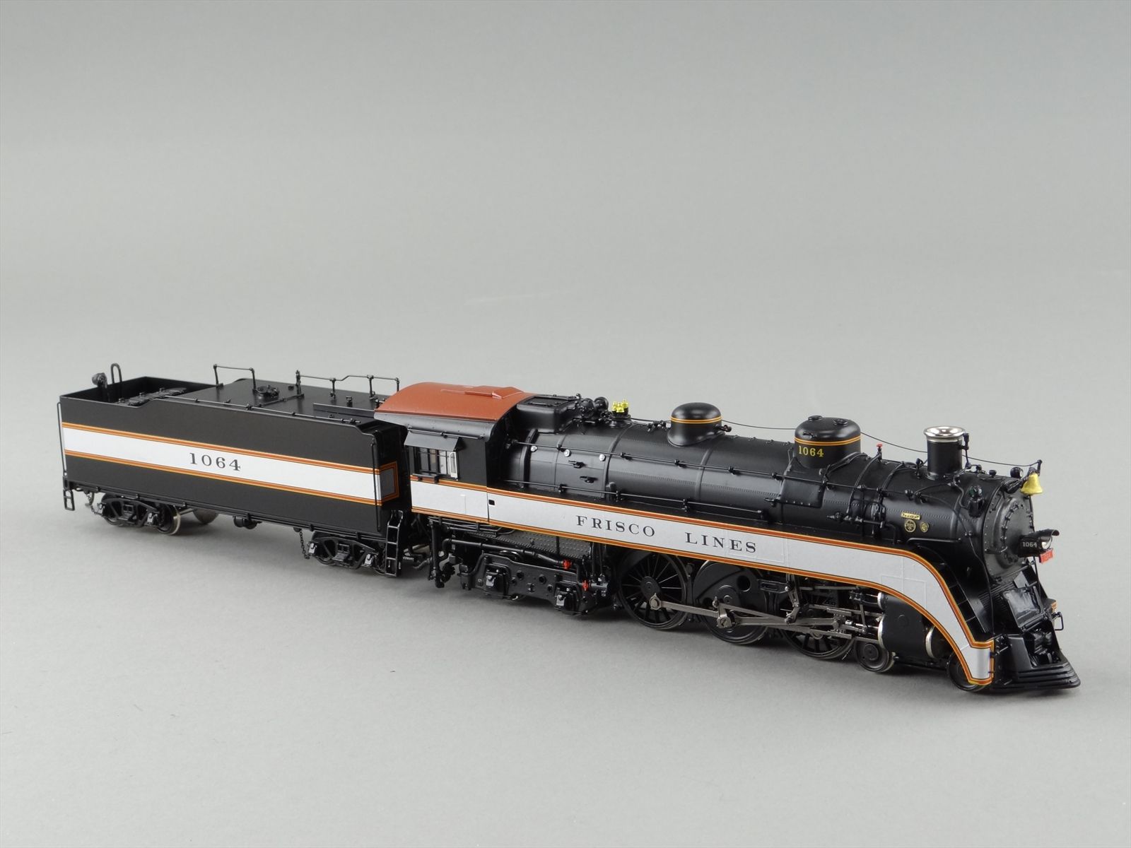 HO Brass Model Train - PSC Frisco Hudson 4-6-4 as modified w/ Scullin ...