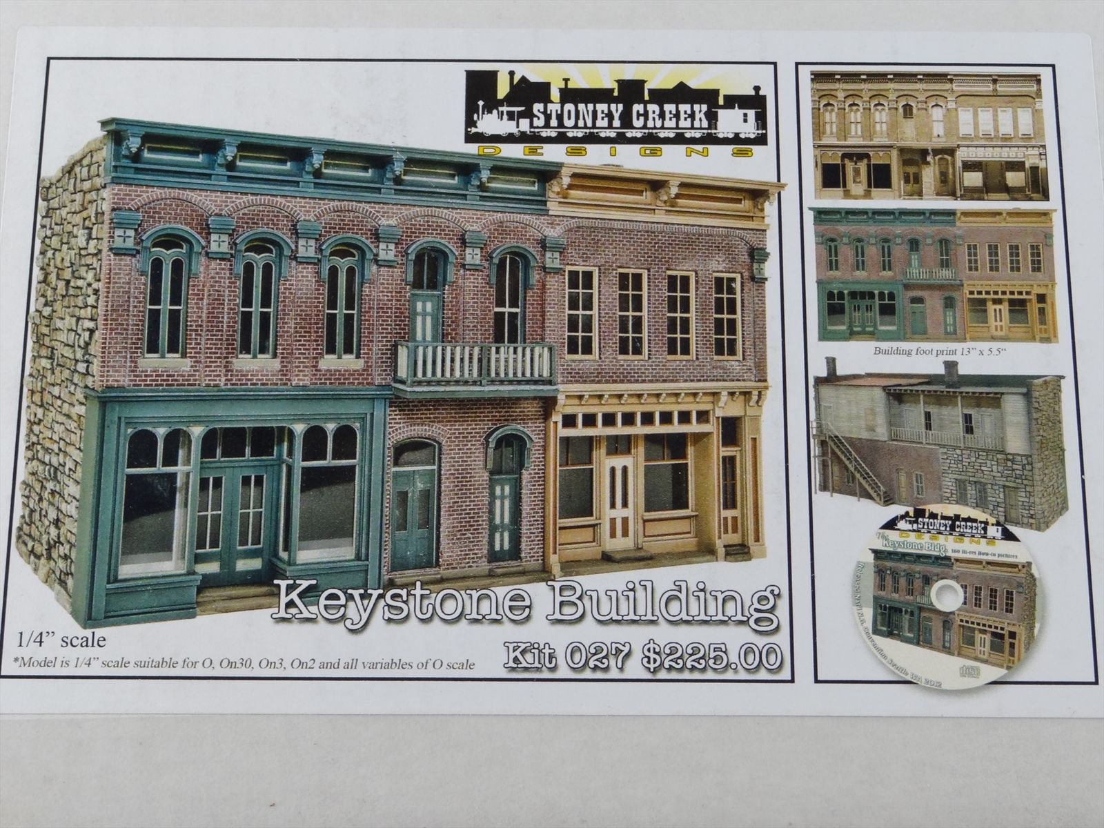 1/4" Scale O / On3 Stoney Creek Designs Craftsman Kit #027 - Keystone ...