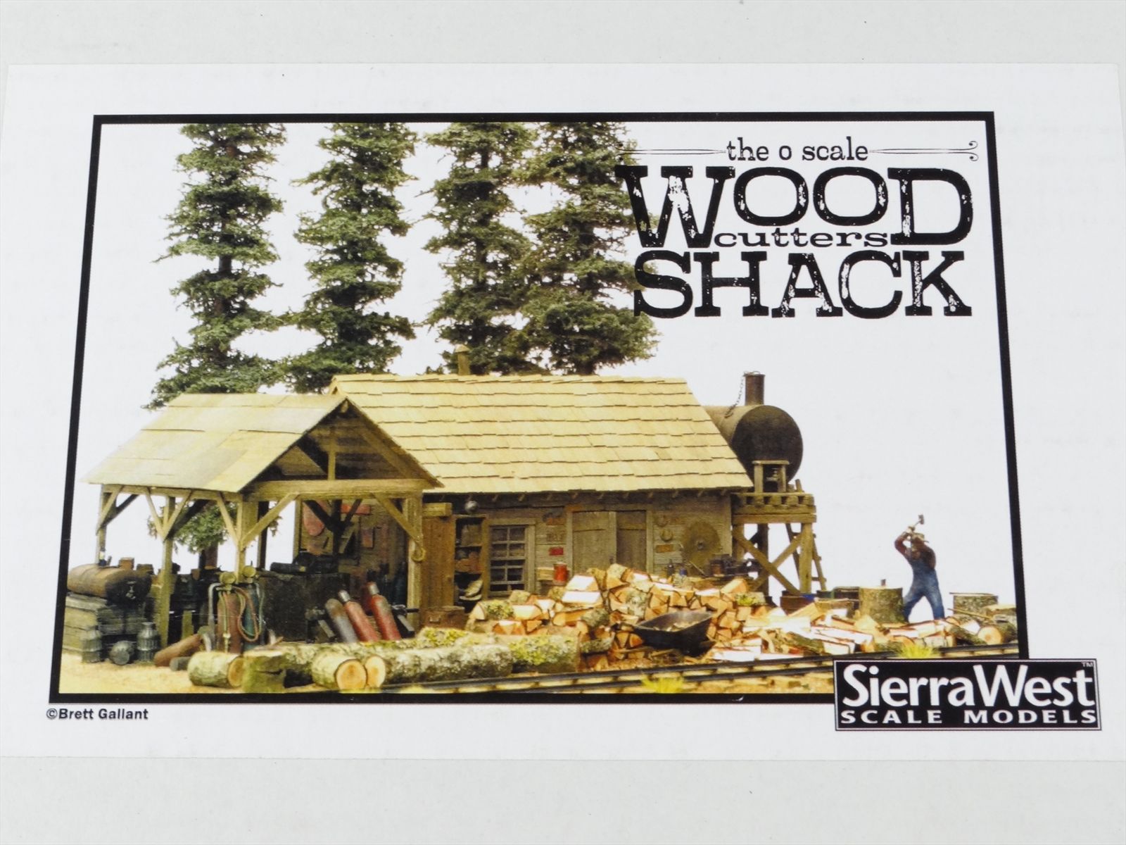1/4" O Scale Sierra West Craftsman Kit - Wood Cutters Shack