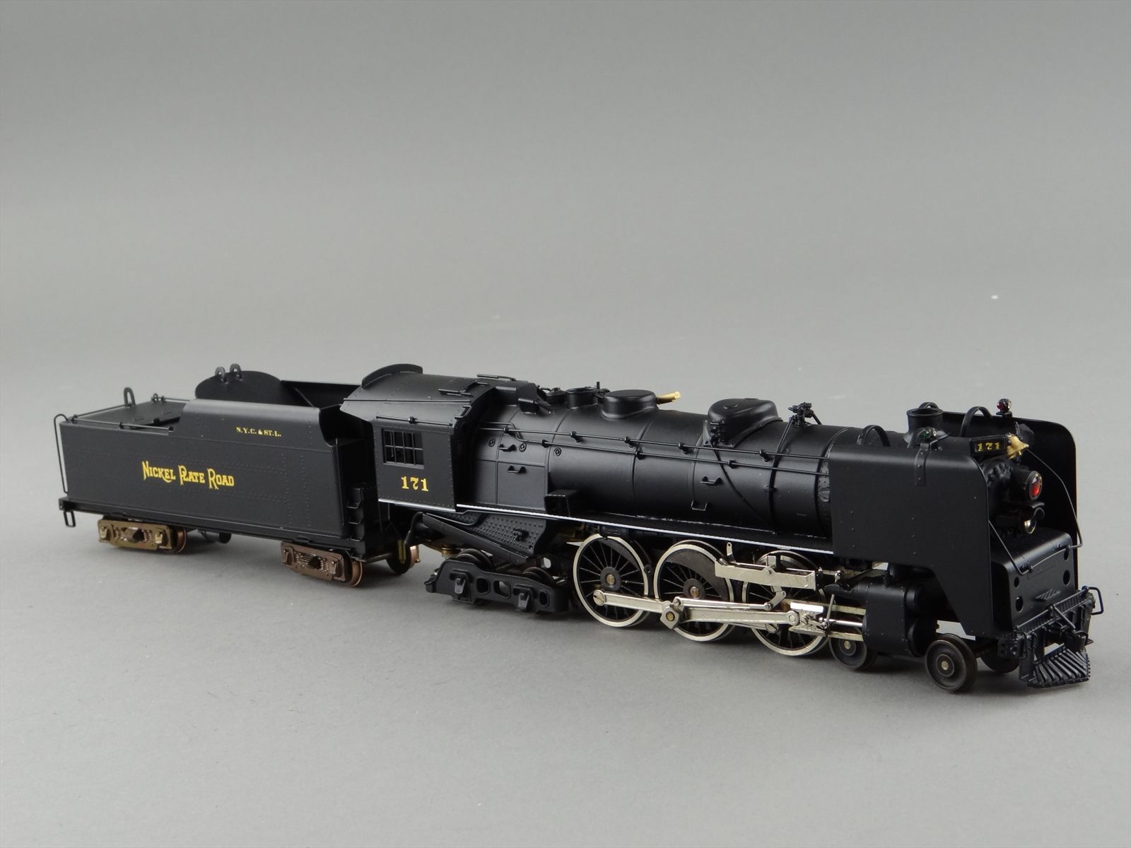 HO Brass Model Train - Nickel Plate NKP 4-6-4 Class L-1a Hudson #171 w ...