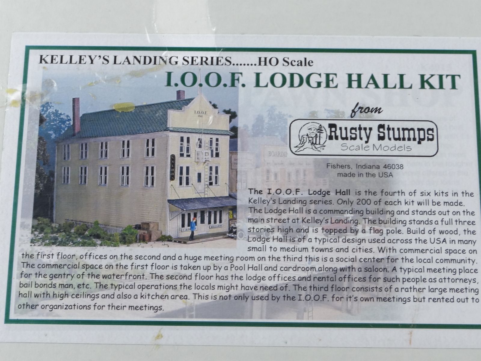 HO Scale Rusty Stumps Craftsman Kit #K4014 - KELLEY'S LANDING SERIES I ...