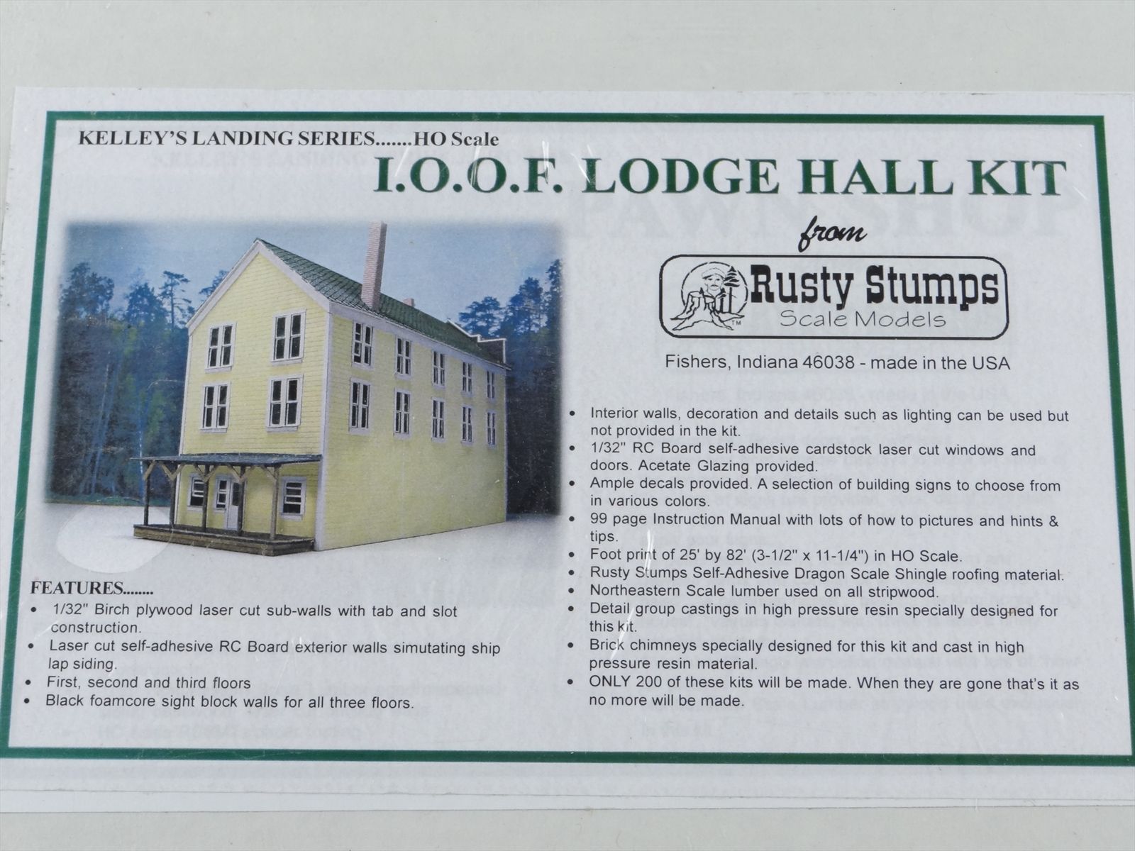 HO Scale Rusty Stumps Craftsman Kit #K4014 - KELLEY'S LANDING SERIES I ...