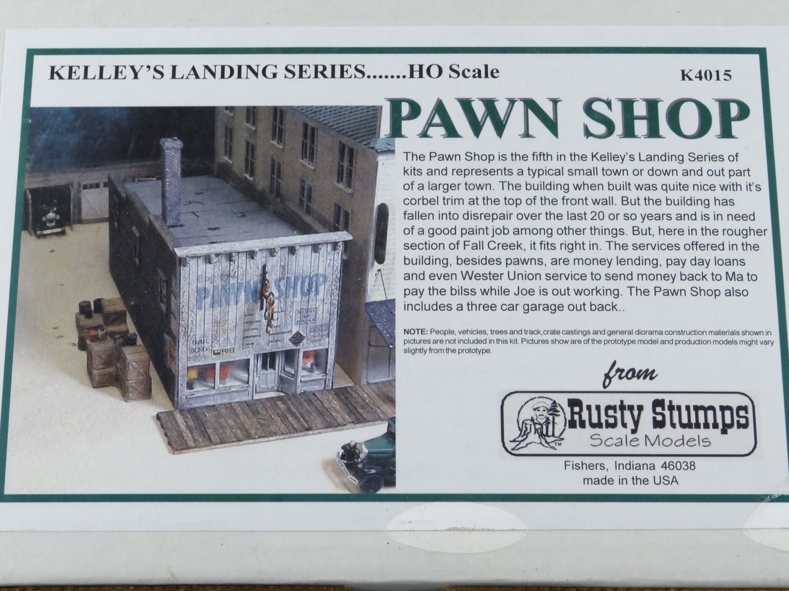 HO Scale Rusty Stumps Craftsman Kit #K4015 - KELLEY'S LANDING SERIES ...