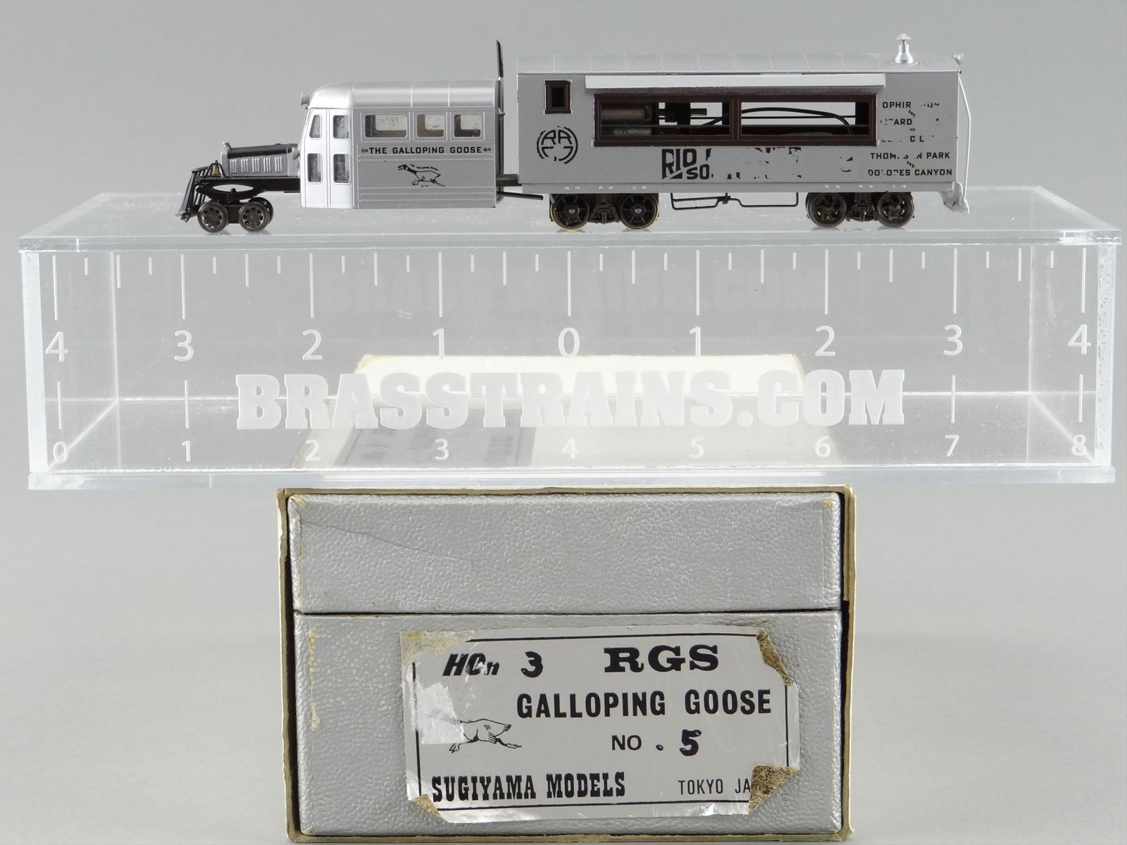 HOn3 Scale Brass Model Train - Flying Zoo RGS Galloping Goose #5 ...
