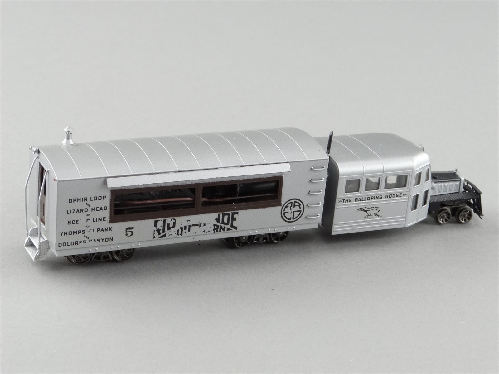 HOn3 Scale Brass Model Train - Flying Zoo RGS Galloping Goose #5 ...