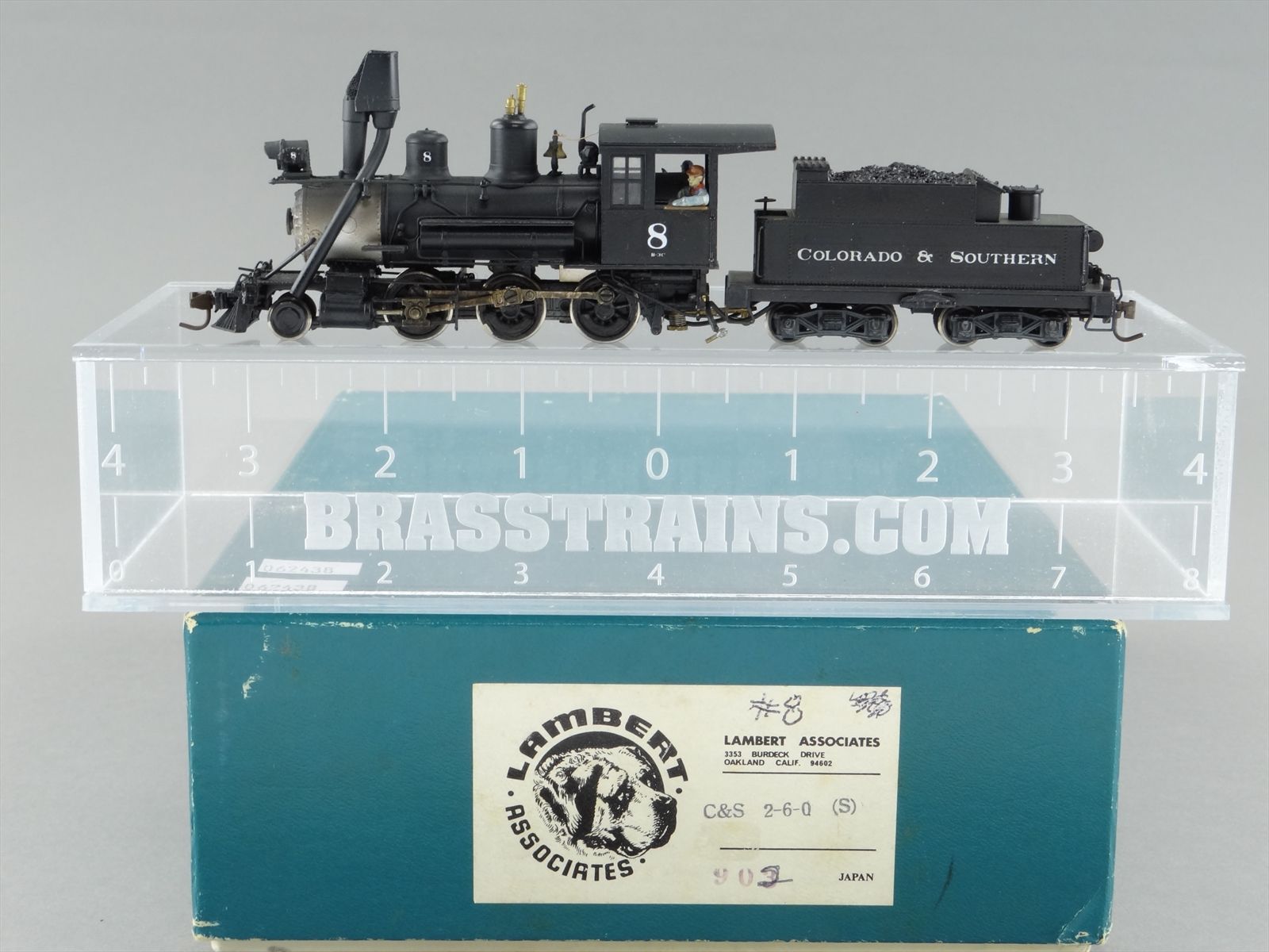 HOn3 Brass Model Train - Lambert C&S Colorado & Southern 2-6-0 #8 ...