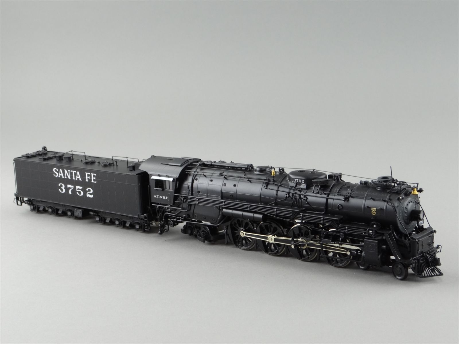 HO Brass Hallmark Super Crown 065A ATSF Santa Fe 4-8-4 #3752 w/ Poppet ...
