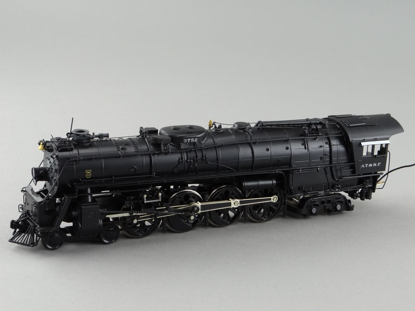 HO Brass Hallmark Super Crown 065A ATSF Santa Fe 4-8-4 #3752 w/ Poppet ...