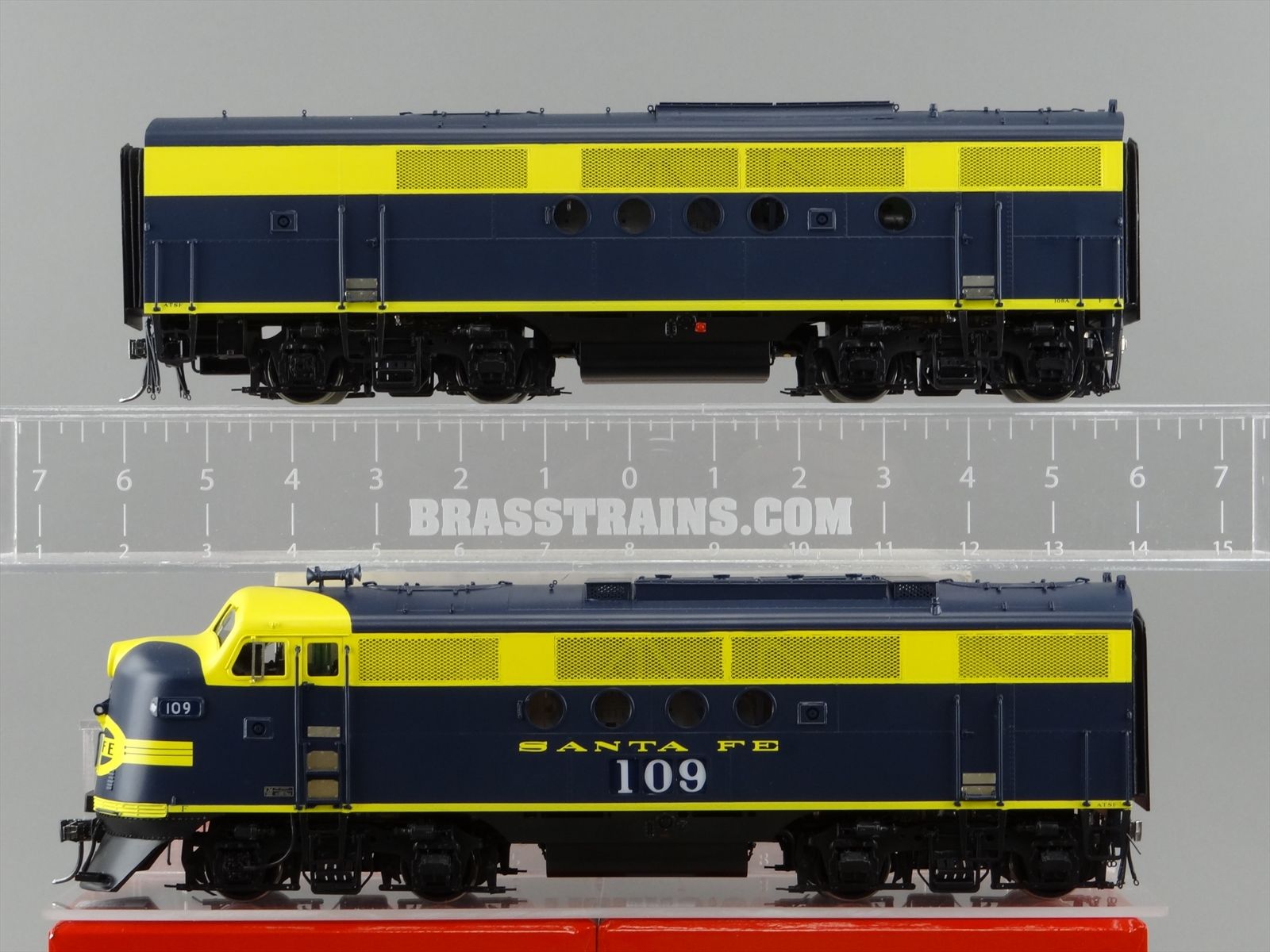O Scale Brass Model Train - Key Model Imports ATSF EMD FT Cigar Band A ...