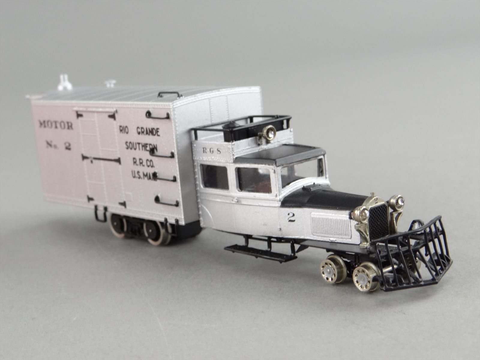 HOn3 Brass Model Train - PSC 17256-2 RGS Goose / Rail Bus Pierce Arrow ...