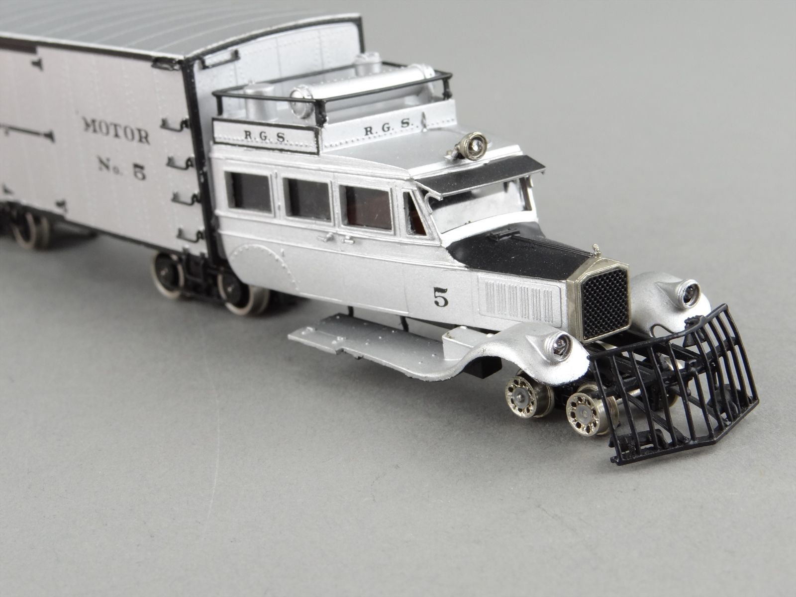 HOn3 Brass Model Train - PSC 17546-2 RGS Goose / Rail Bus Pierce Arrow ...