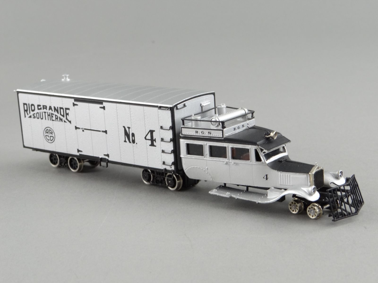 HOn3 Brass Model Train - PSC 17258-1 RGS Goose / Rail Bus Pierce Arrow ...
