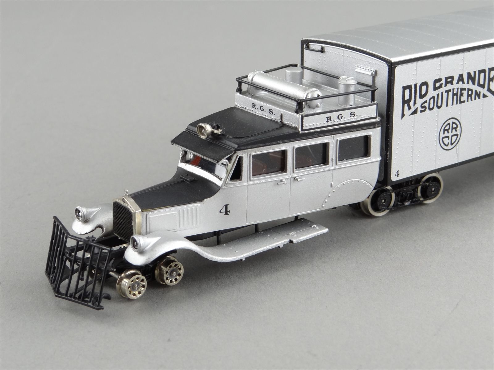 HOn3 Brass Model Train - PSC 17258-1 RGS Goose / Rail Bus Pierce Arrow ...