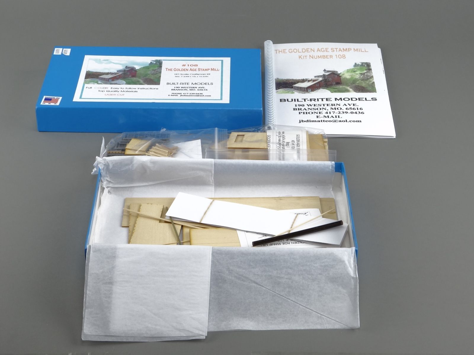 HO/HOn3 Craftsman Kit - Built-Rite Models - The Golden Age Stamp Mill ...