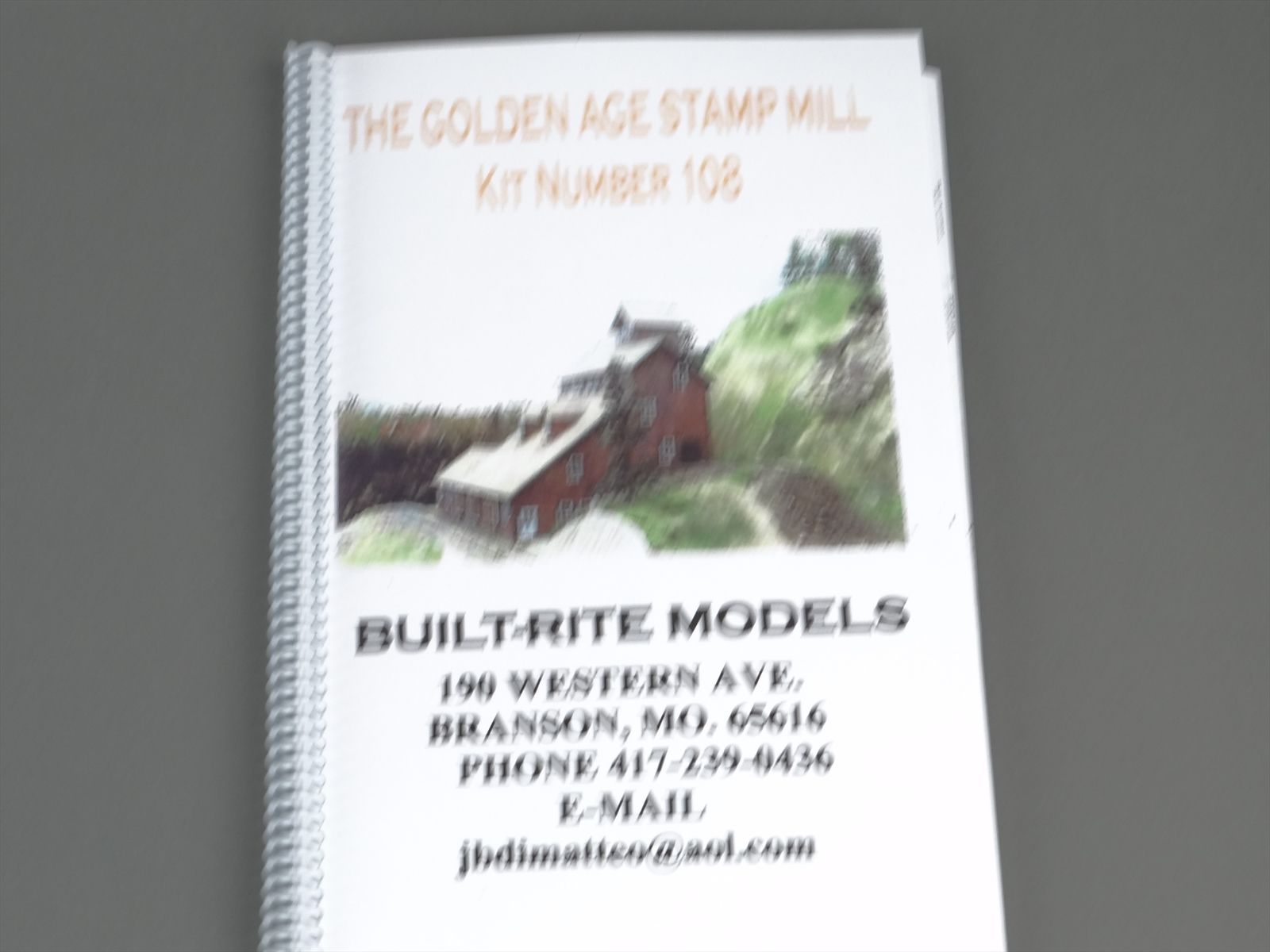HO/HOn3 Craftsman Kit - Built-Rite Models - The Golden Age Stamp Mill ...