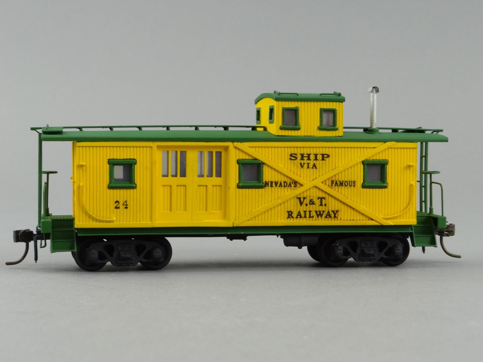 HO Brass PFM Pacific Fast Mail V&T Virginia & Truckee Wood Caboose ...