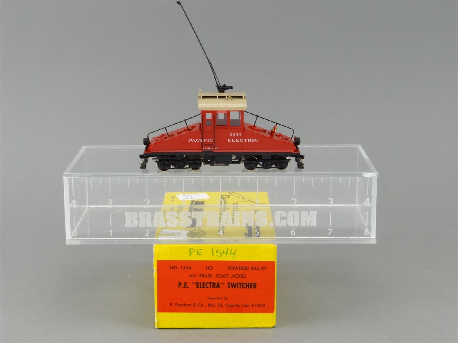 HO Brass Suydam 1544 PE Pacific Electric Electra Steeple Cab Switcher - Custom