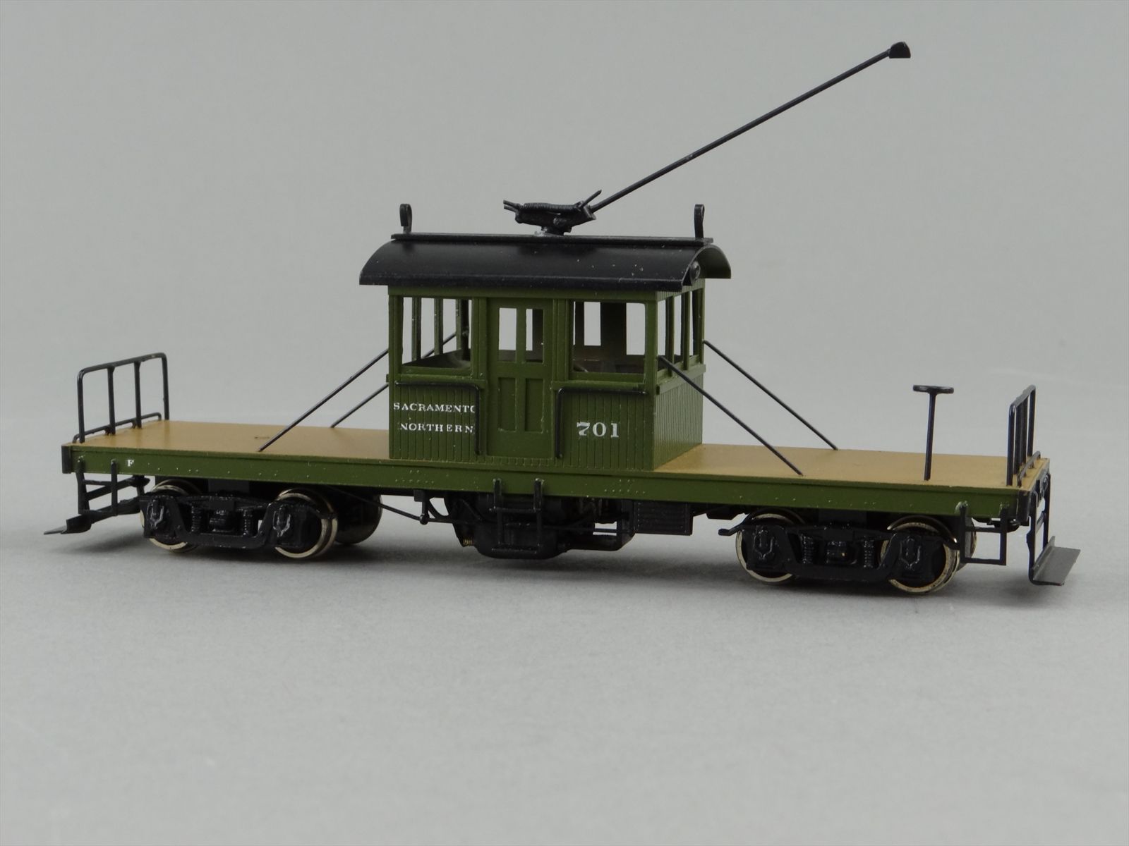 HO Brass Model Train - Suydam 000 SN Sacramento Northern Flat Bed Work ...