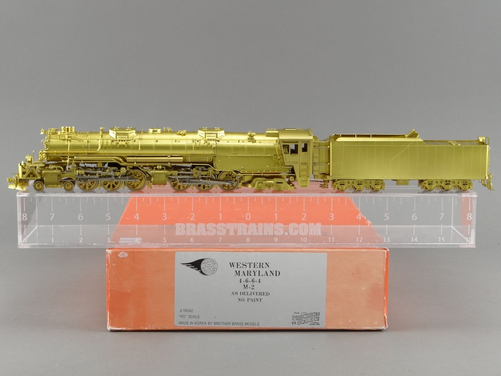 HO Brass Model Train - PSC 16042 Precision Scale WM Western Maryland 4-6-6-4 M-2 - As Delivered