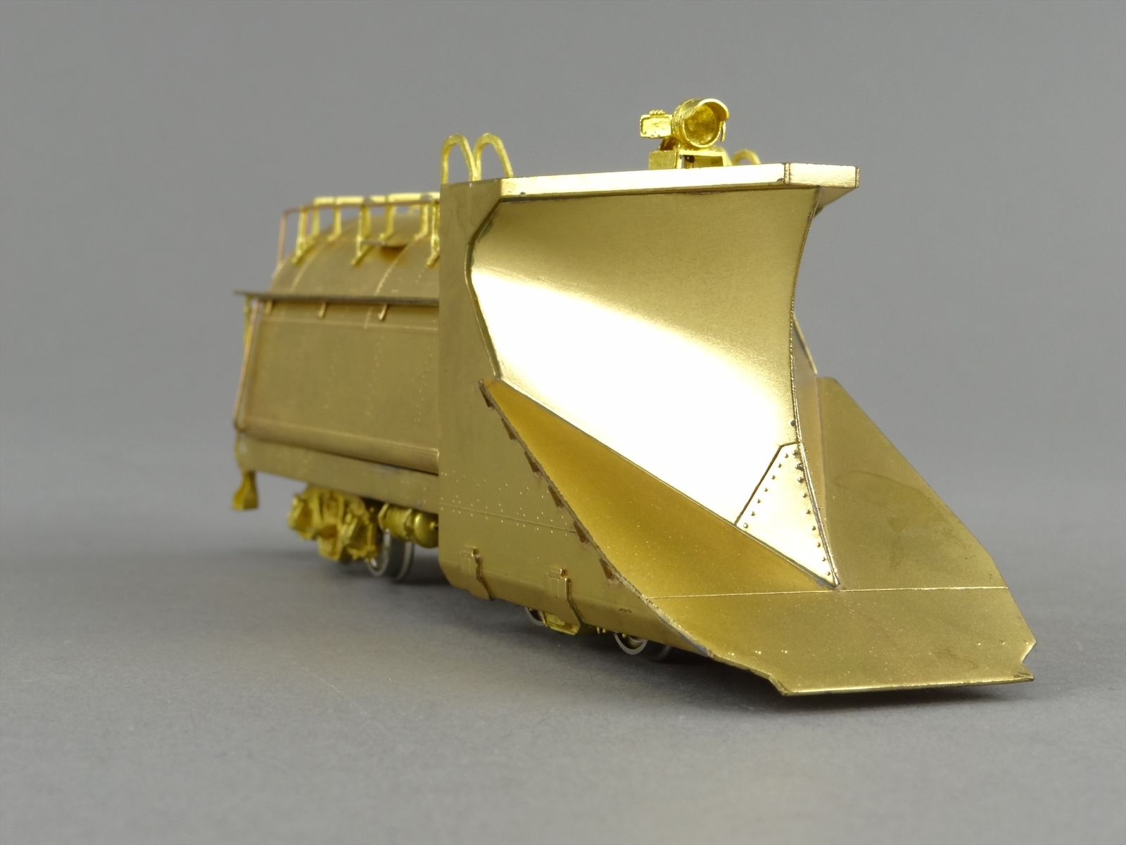 HO Brass Model Train - OMI 1384 Overland RI Rock Island Wedge Snow Plow ...