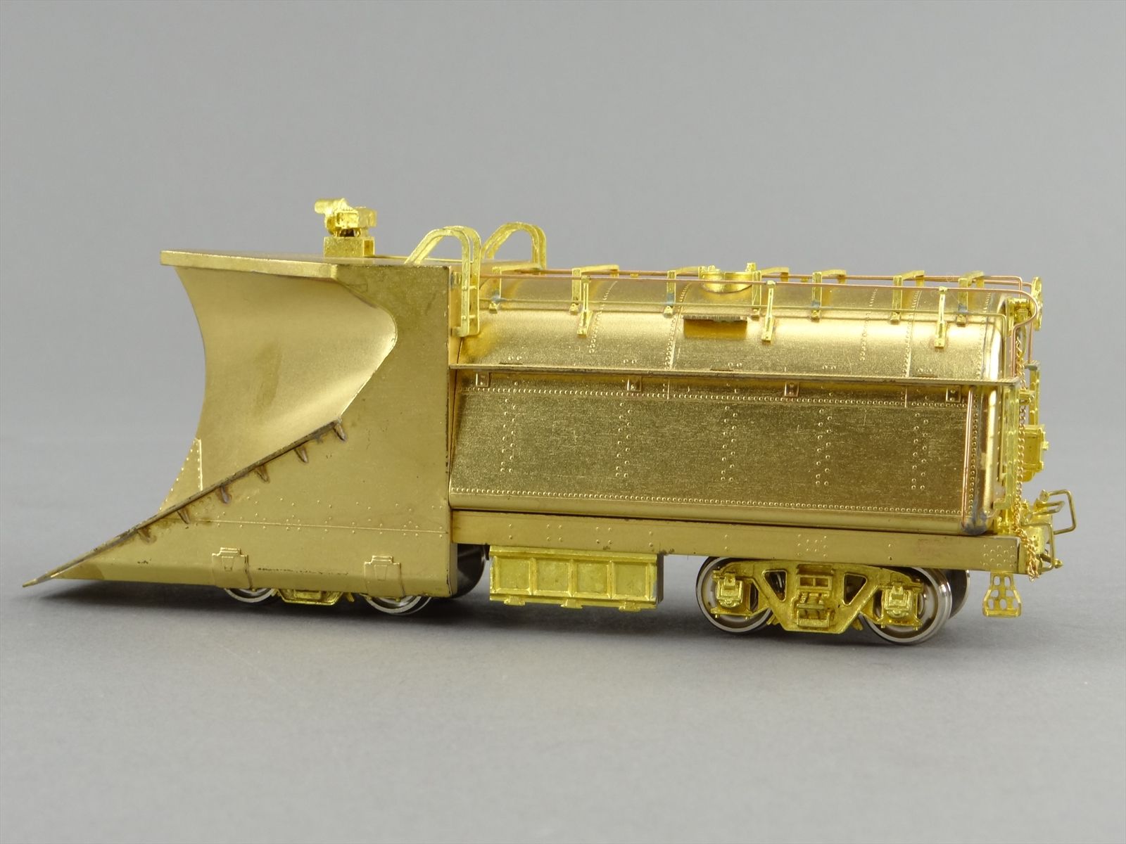 HO Brass Model Train - OMI 1384 Overland RI Rock Island Wedge Snow Plow ...