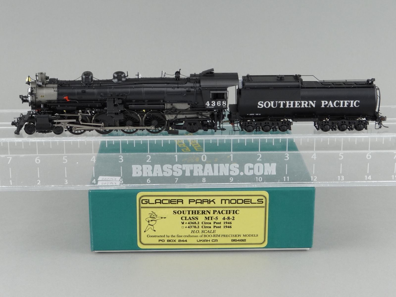 HO Brass Model Train - GPM SP Southern Pacific 4-8-2 MT-5 #4368 - Post 1946