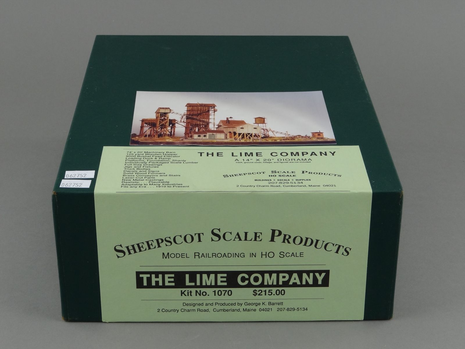 HO Scale Craftsman Kit - Sheepscot Scale Products #1070 - The Lime Company