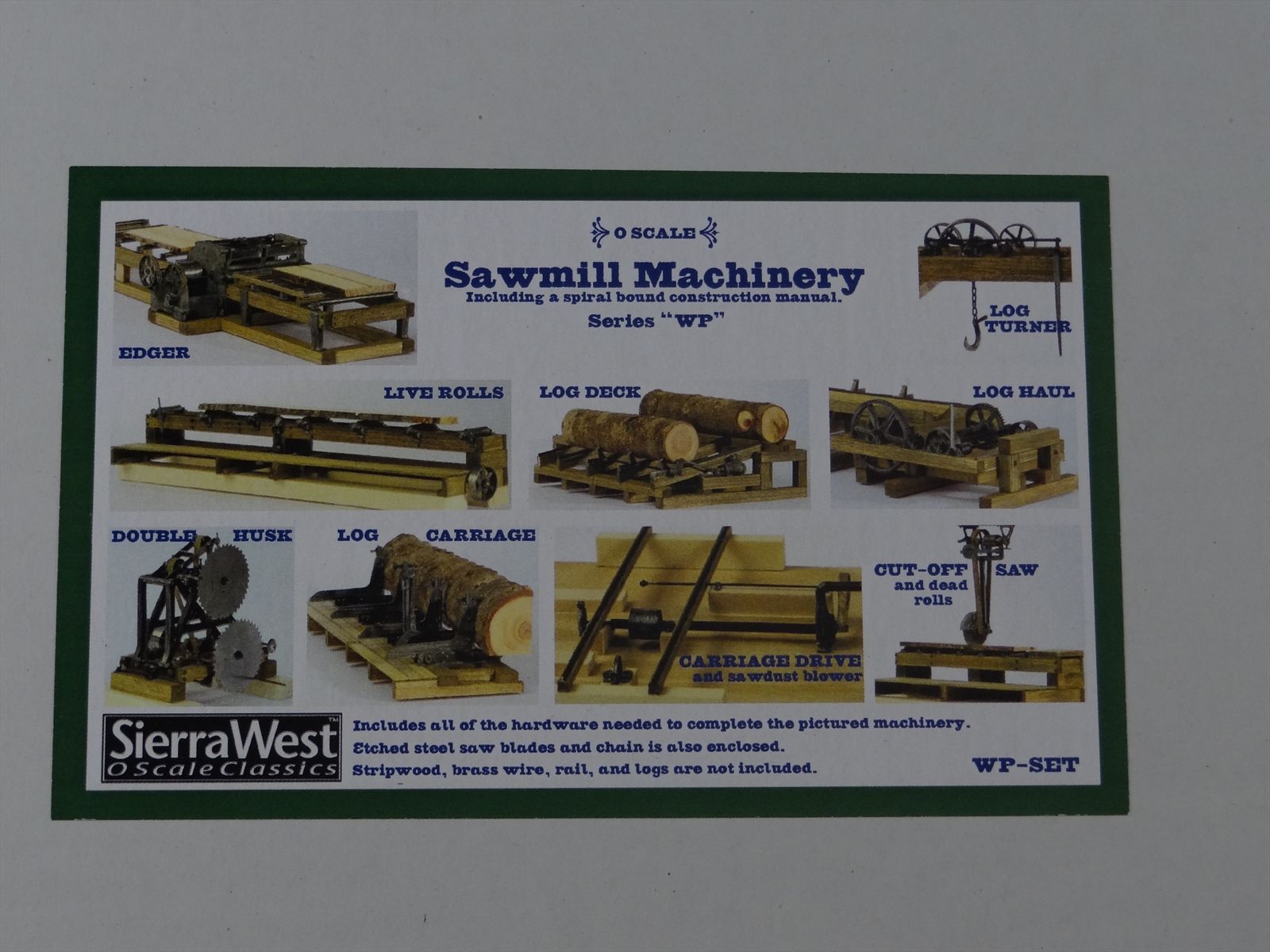 1/4" Scale O / On3 Sierra West Craftsman Kit 308 - Sawmill Project ...