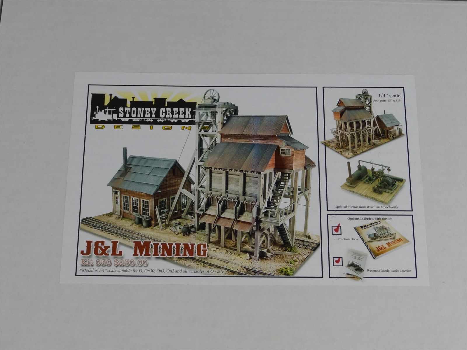 1/4" Scale O / On3 Stoney Creek Designs Craftsman Kit 030 / 031 SET - J ...
