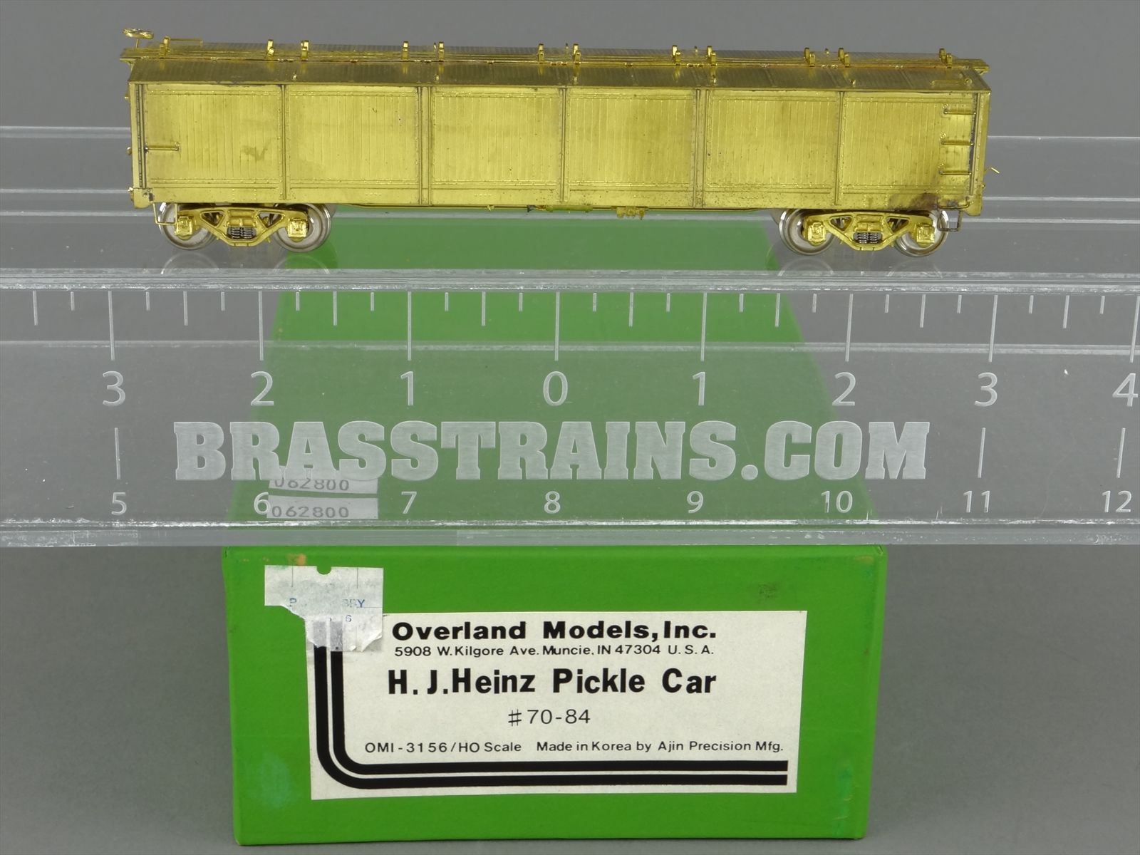 HO Brass Model Train - OMI 3156 Overland HJ Heinz Pickle Car #70-84