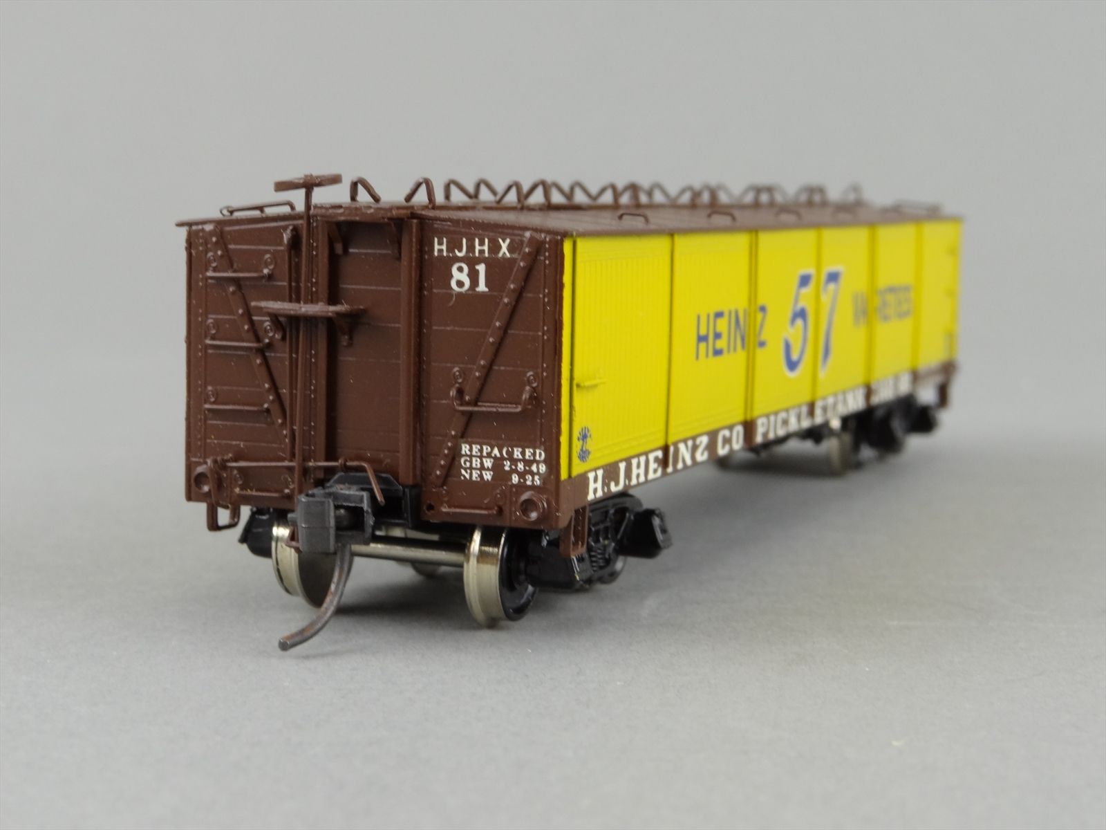 HO Brass Model Train - OMI 3156 Overland HJ Heinz Pickle Car #81 CUSTOM