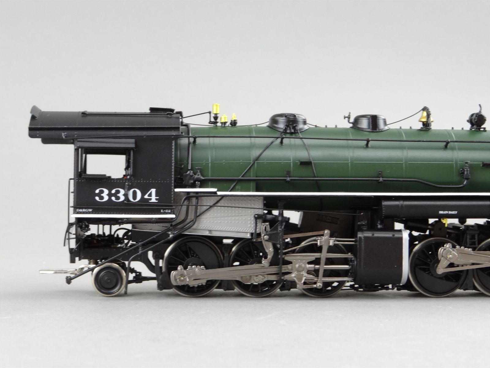 HO Brass Model Train - DP Division Point D&RGW 2-6-6-2 L-62 #3304 ...