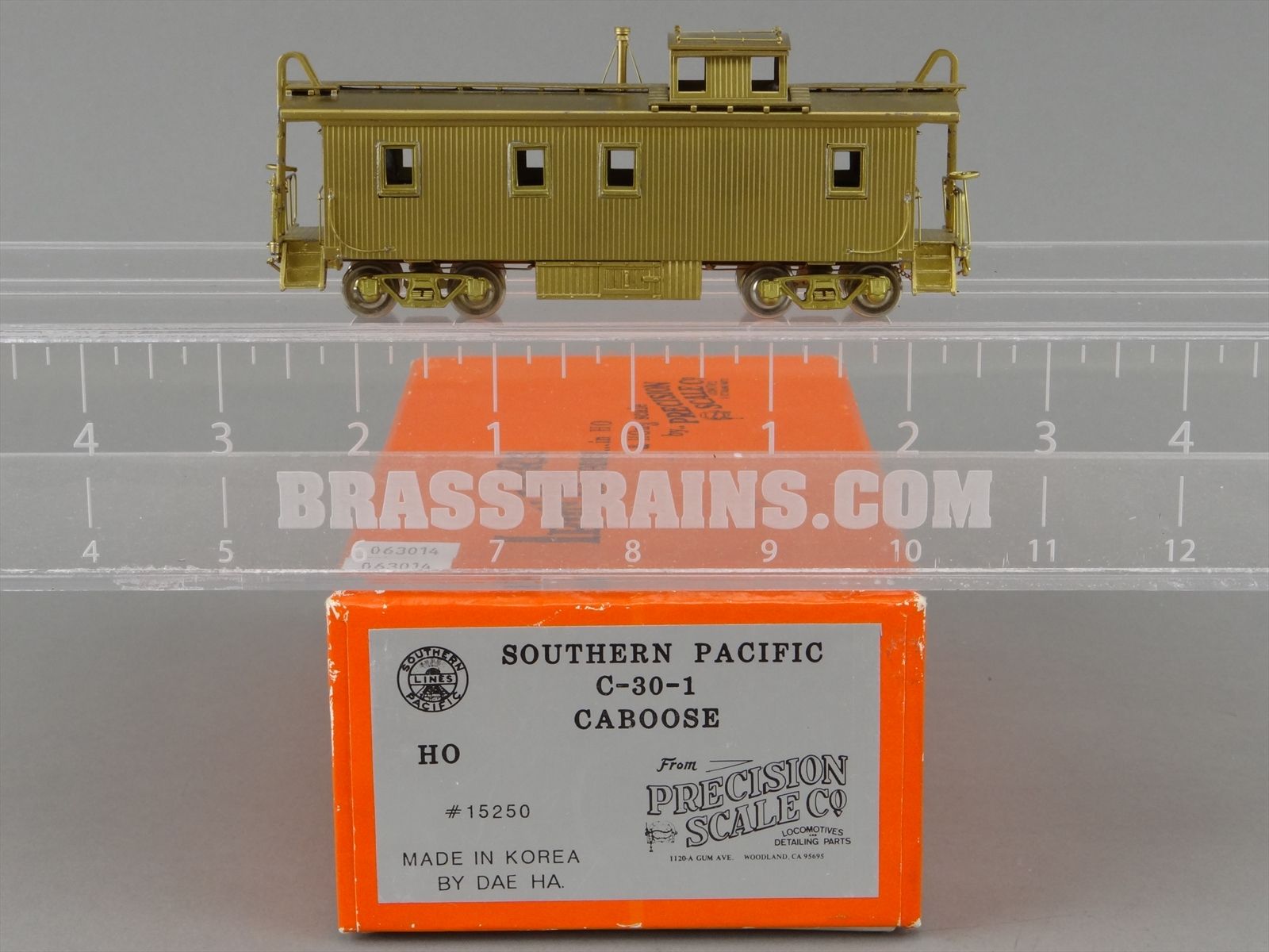 HO Brass Model Train - PSC 15250 SP Southern Pacific C-30-1 Caboose ...