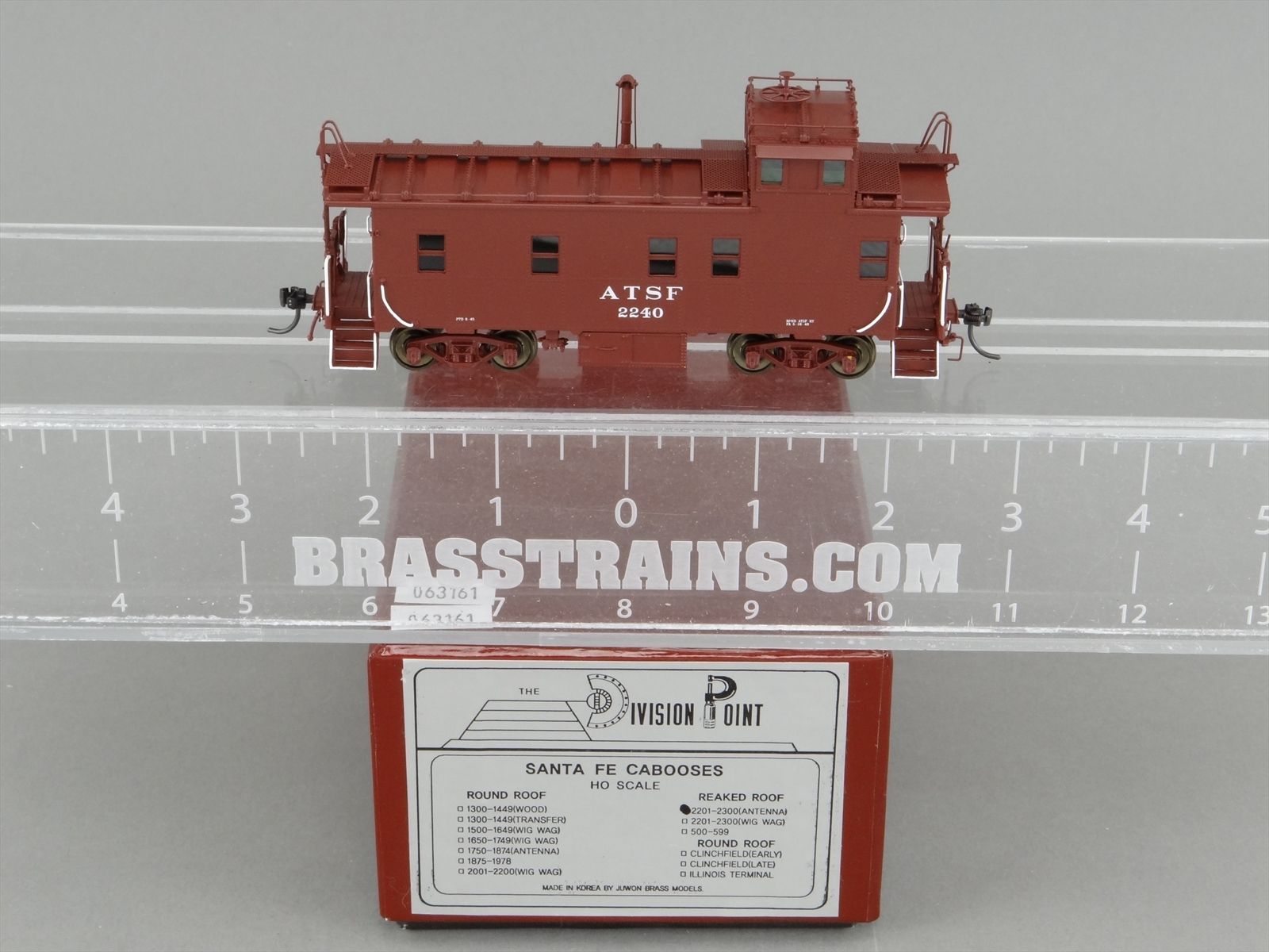 HO Brass Model Train - DP - Division Point - AT&SF Peaked Roof Caboose ...