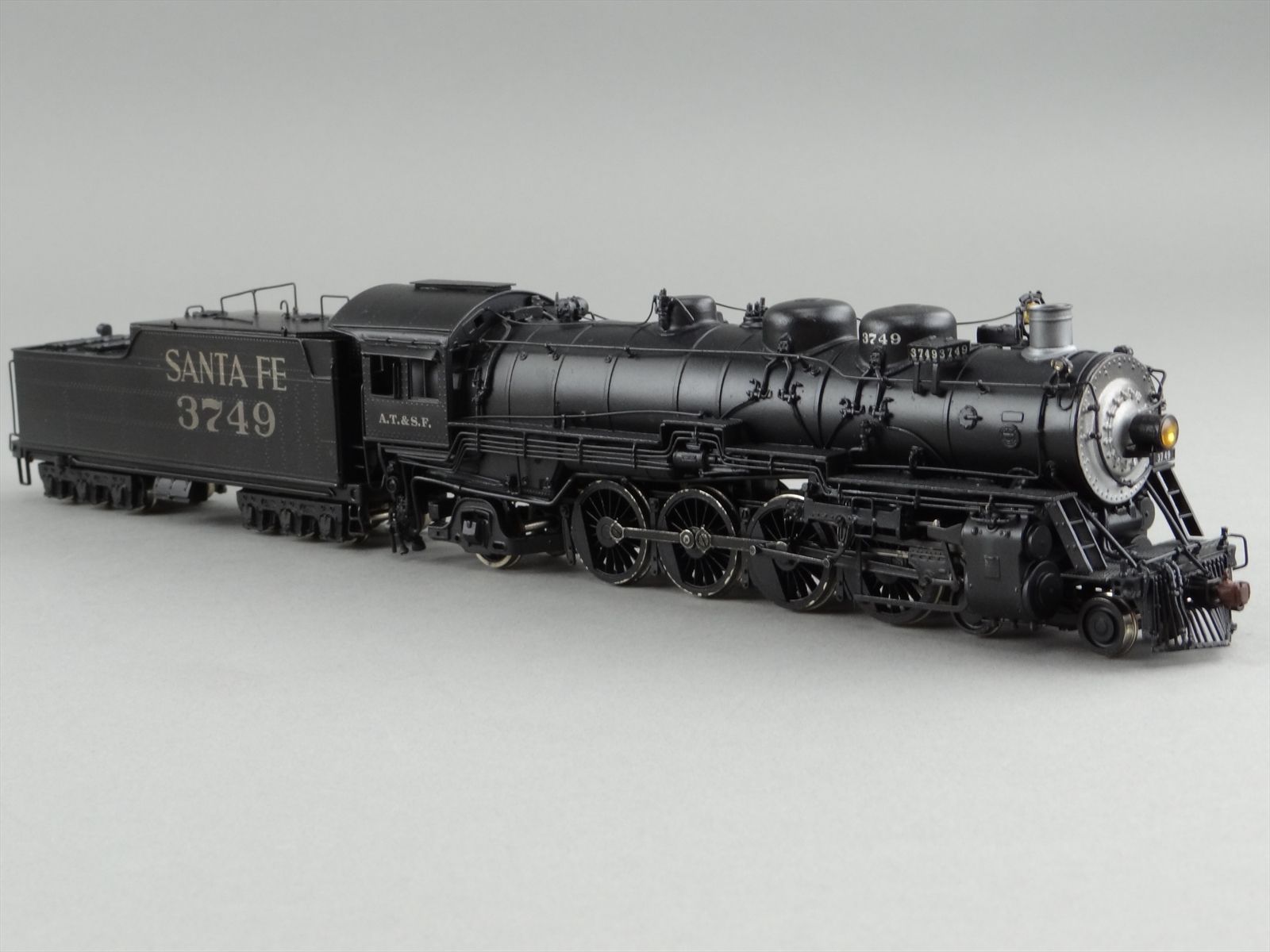HO Brass Sunset Models ATSF Santa Fe 3700 Class 4-8-2 Steam #3749 - Custom