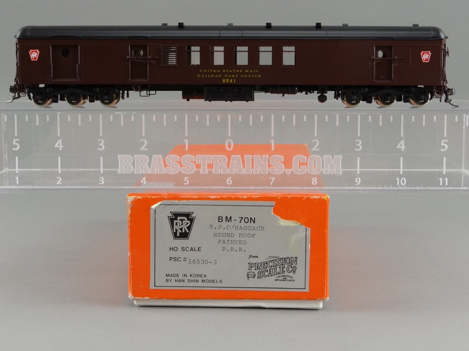 HO Brass PSC 16530-3 Precision Scale PRR Pennsylvania RPO Baggage BM ...