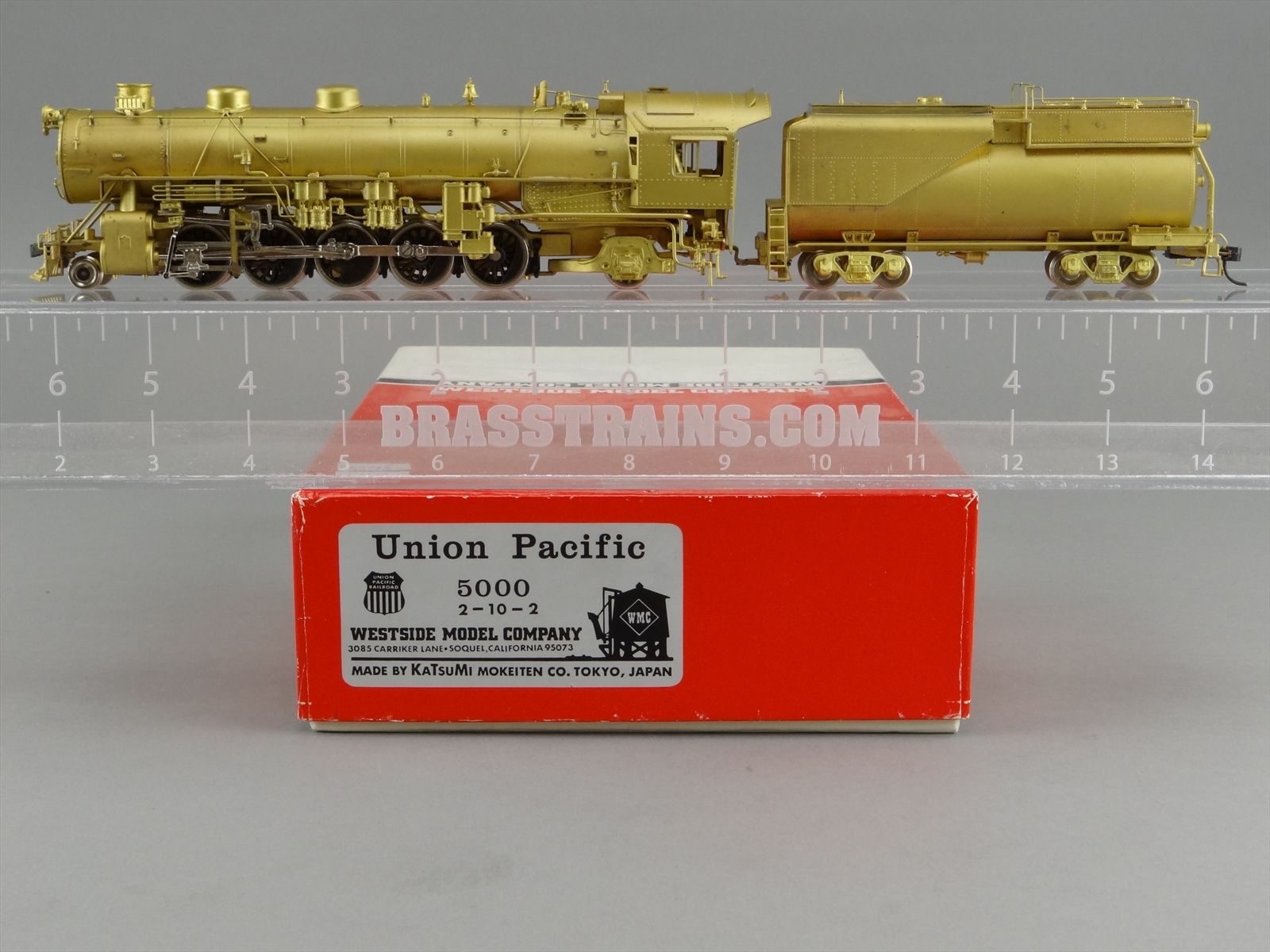 HO Brass Model Train - WMC Westside Model Co. UP Union Pacific 2-10-2 ...