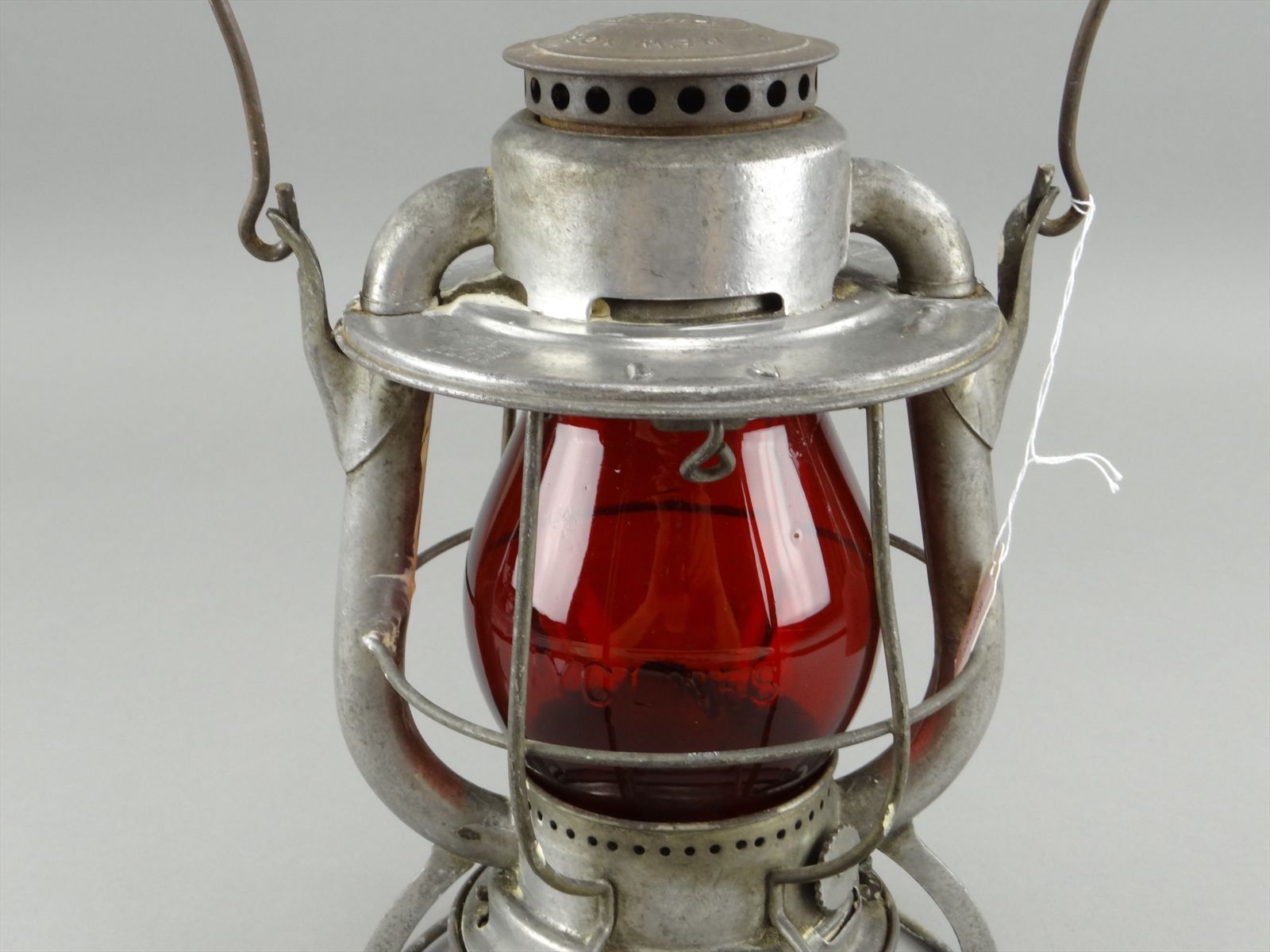 Lantern - Dietz Vesta - Tall Globe - Red Cast - New York Central